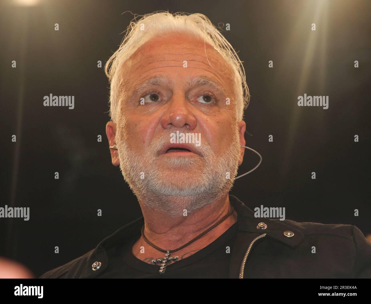 German pop singer Nino de Angelo before appearance at the SES Boxing ...