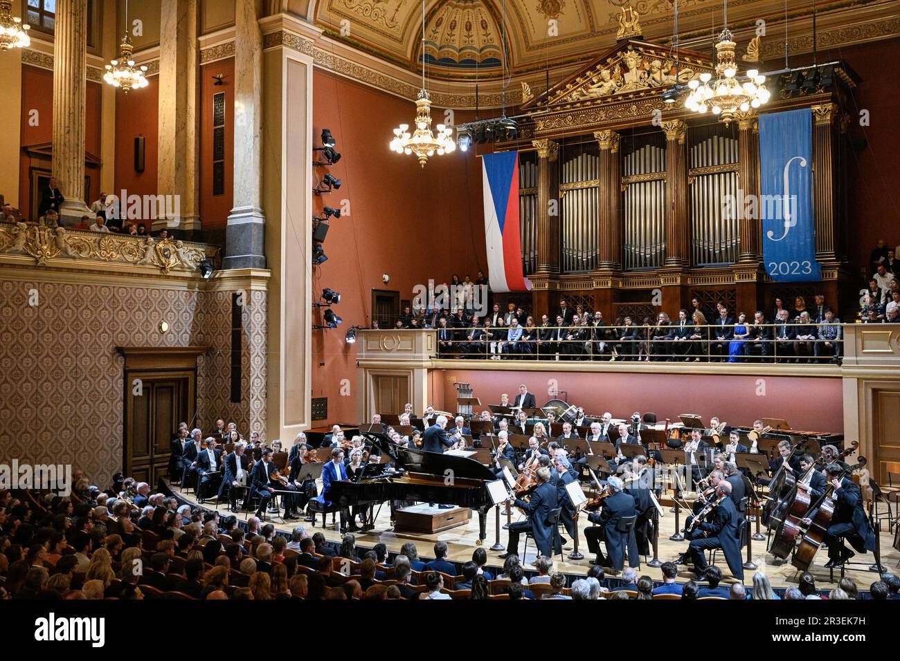 Prague, Czech Republic. 23rd May, 2023. Concert of Czech Philharmonic ...