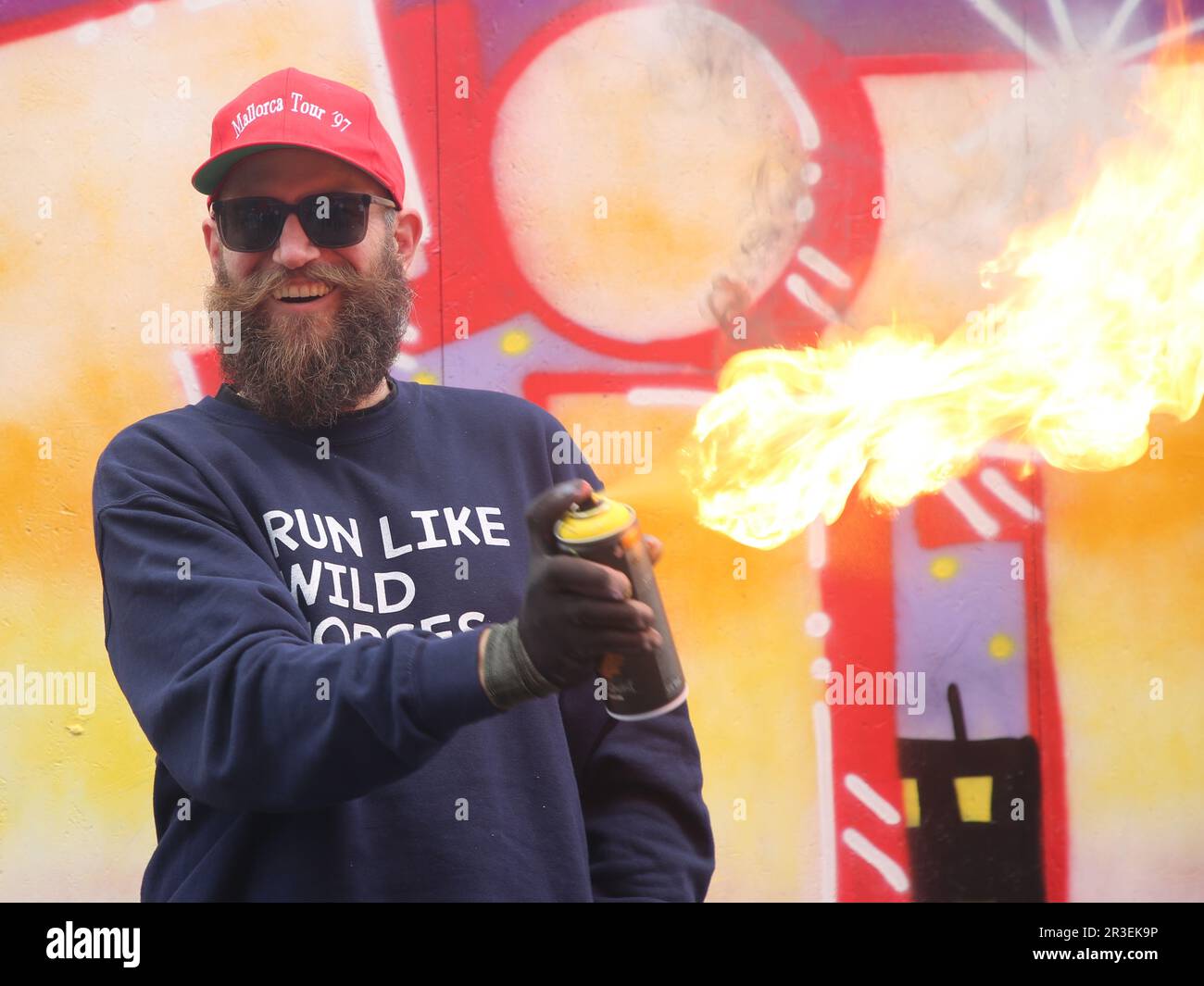 German rapper MC Fitti performing in Magdeburg on 28.08.2021 Stock ...