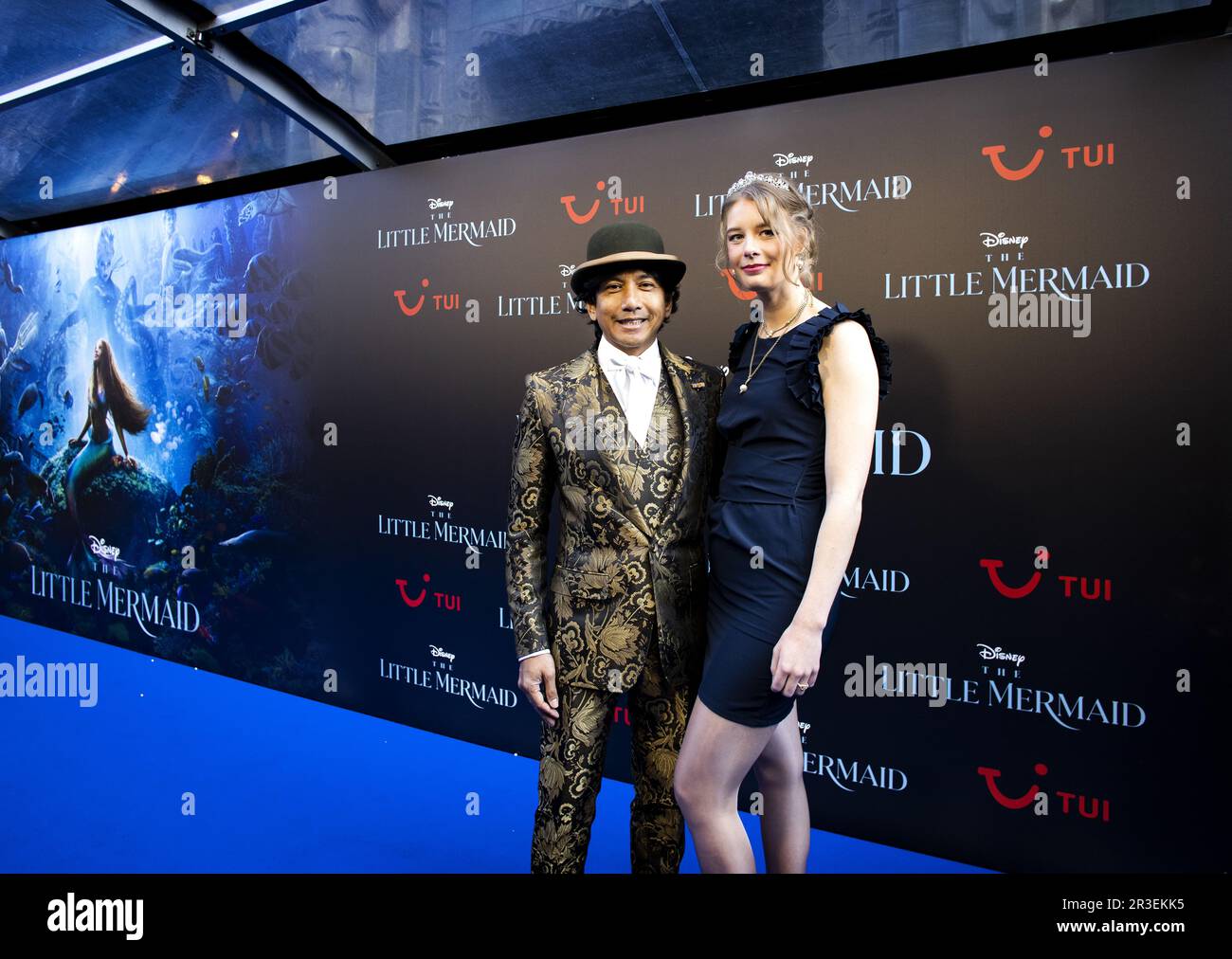 AMSTERDAM - 23/05/2023, Wibi Soerjadi and girlfriend on the red carpet ...