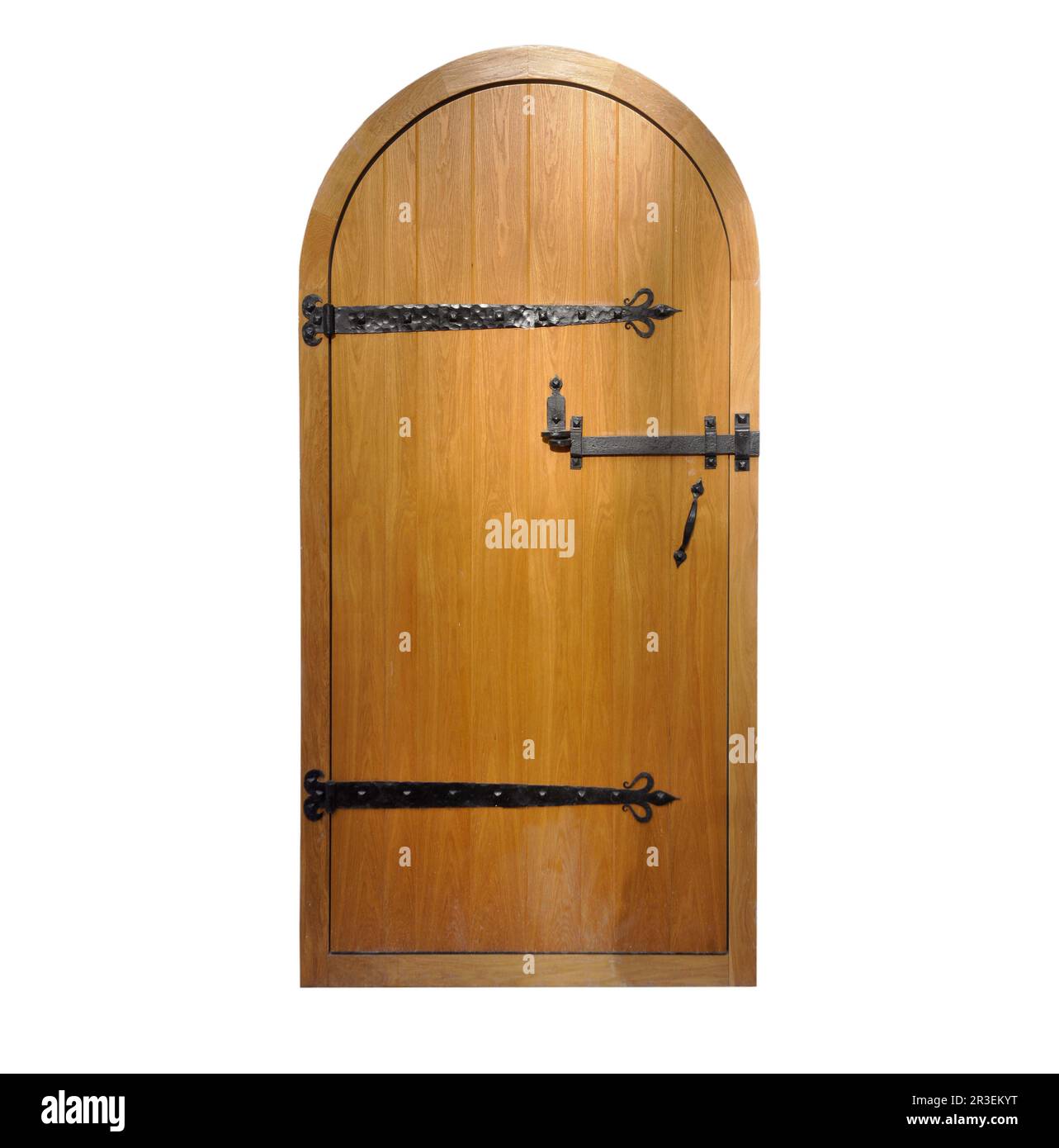 Old Russian heavy wooden doors of brown color Stock Photo - Alamy