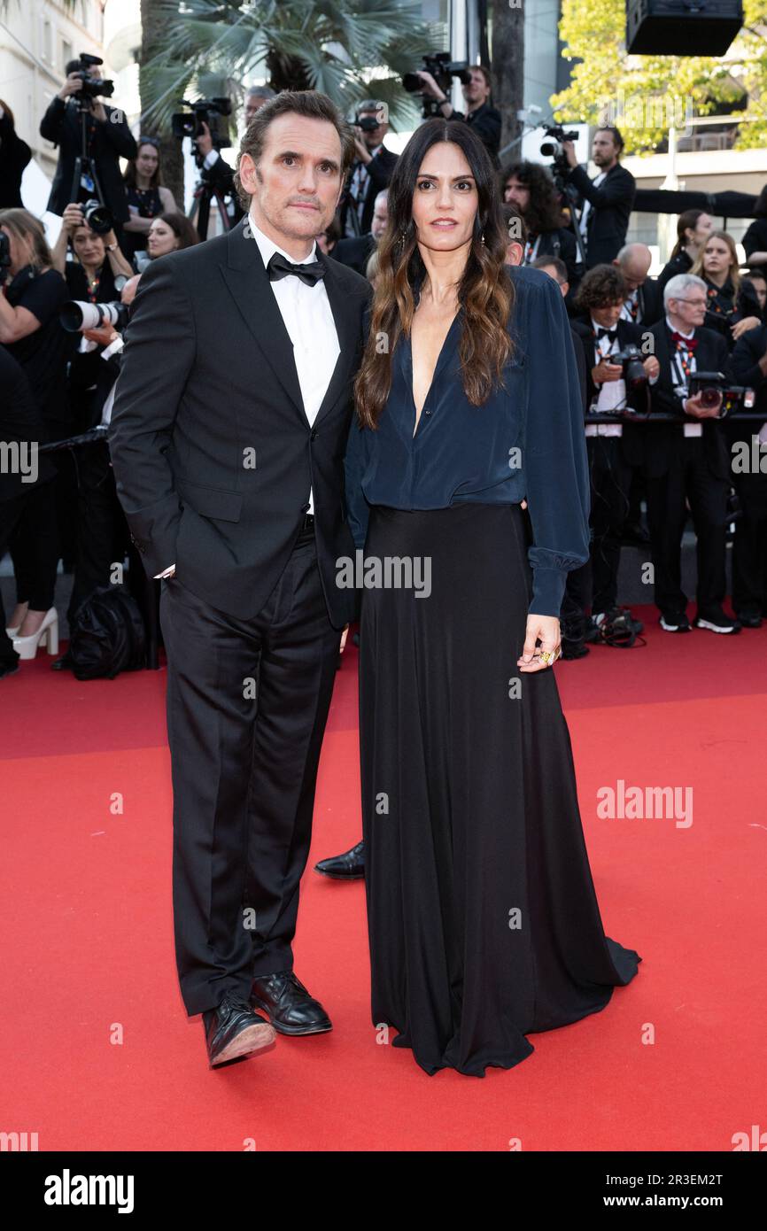 Cannes, France. 23rd May, 2023. Roberta Mastromichele and Matt Dillon ...