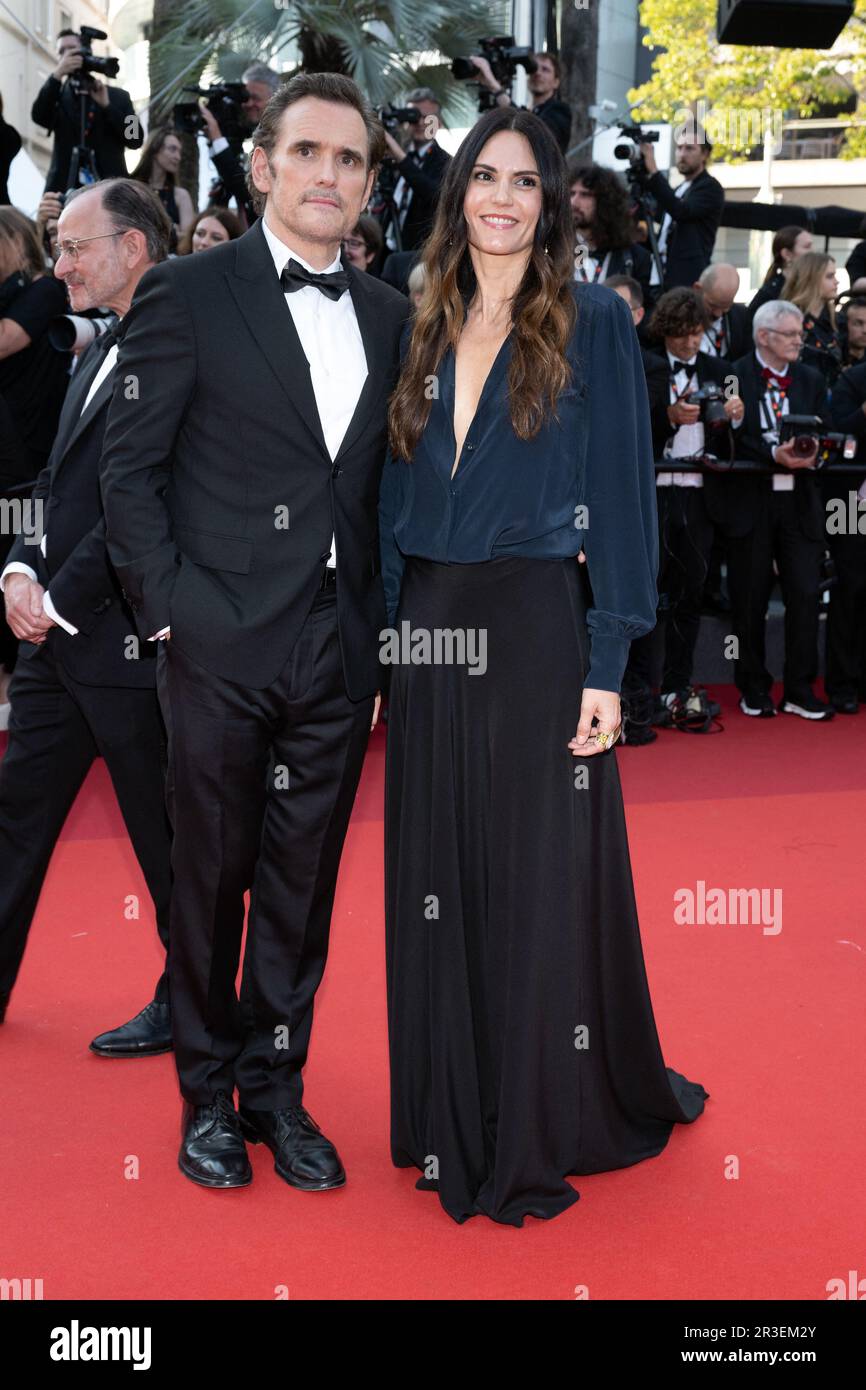 Cannes, France. 23rd May, 2023. Roberta Mastromichele and Matt Dillon ...