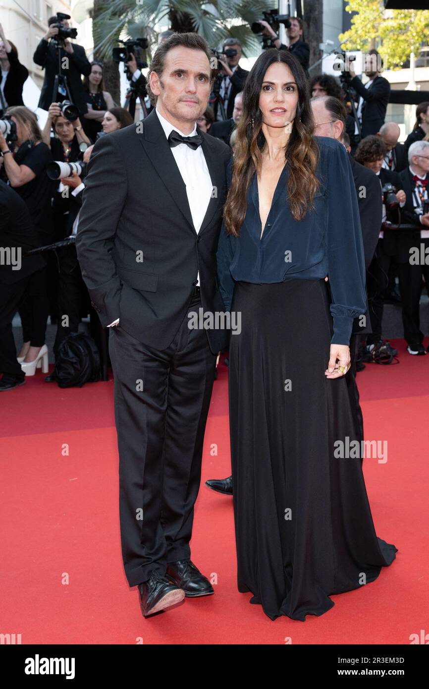 Cannes, France. 23rd May, 2023. Roberta Mastromichele and Matt Dillon ...