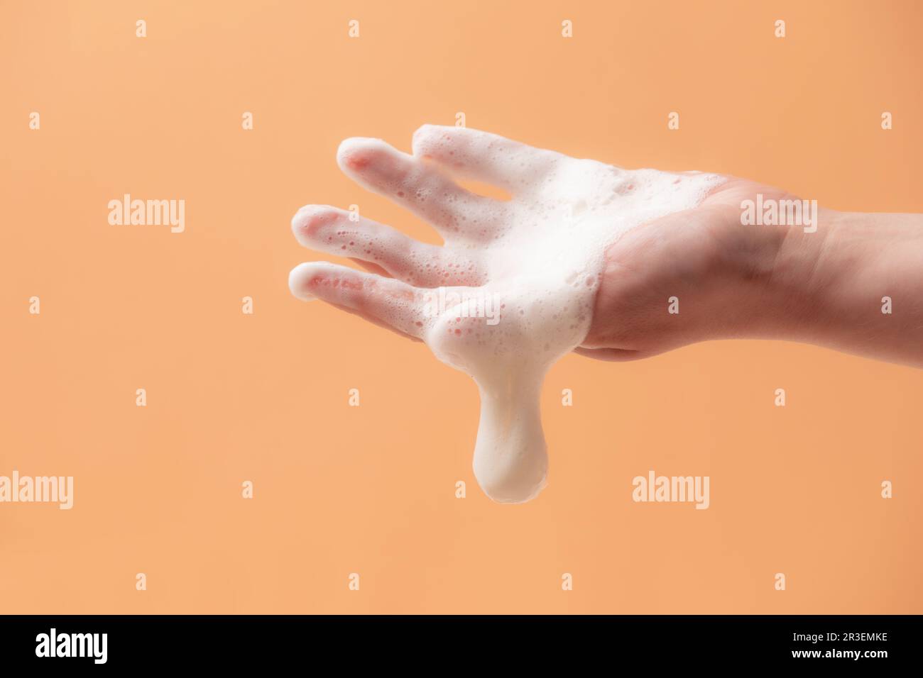 Cleaning agent or natural soap, care for hands concept Stock Photo - Alamy