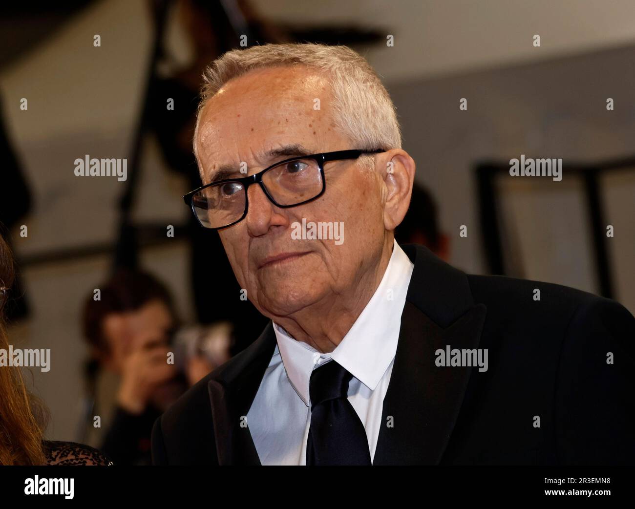Director Marco Bellocchio poses for photographers upon arrival at the ...