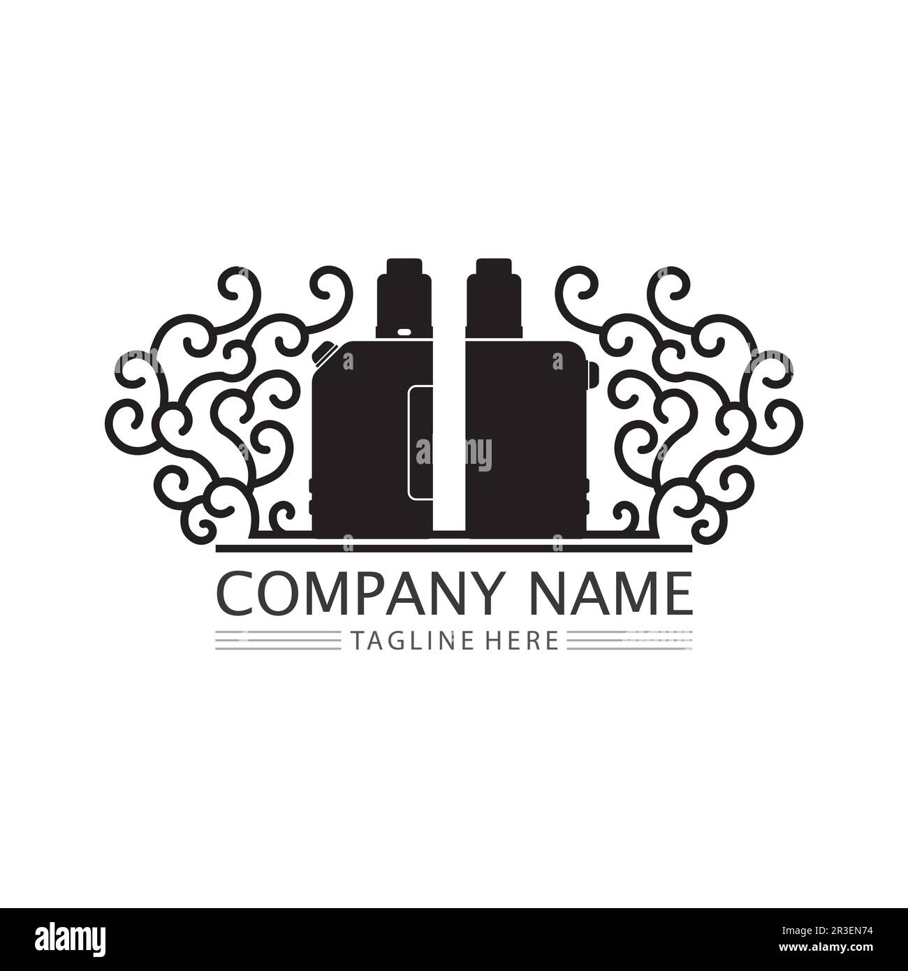 vape and vapor logo icon smoke vector and set design for vapers vaping ...