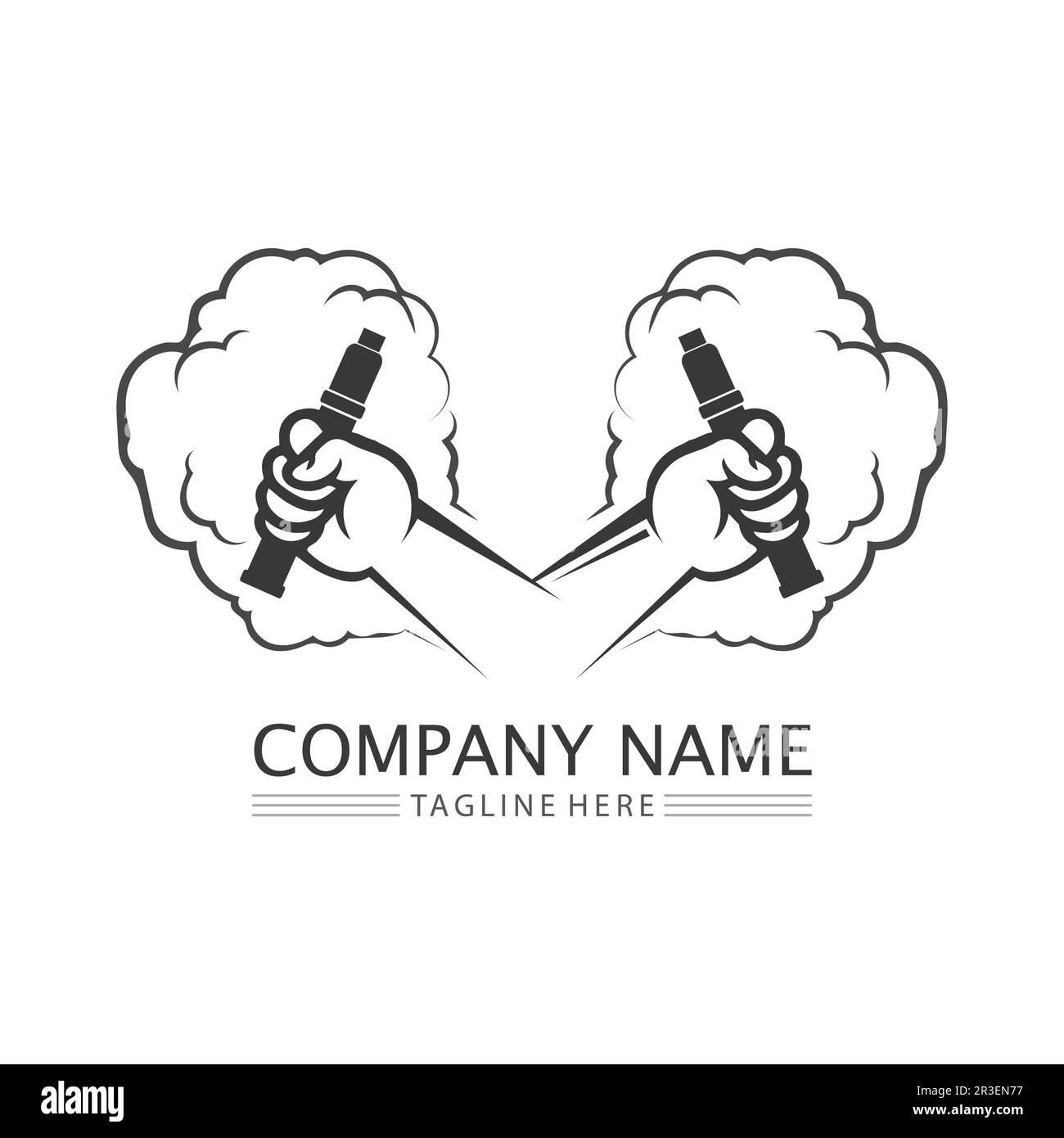 vape and vapor logo icon smoke vector and set design for vapers vaping ...