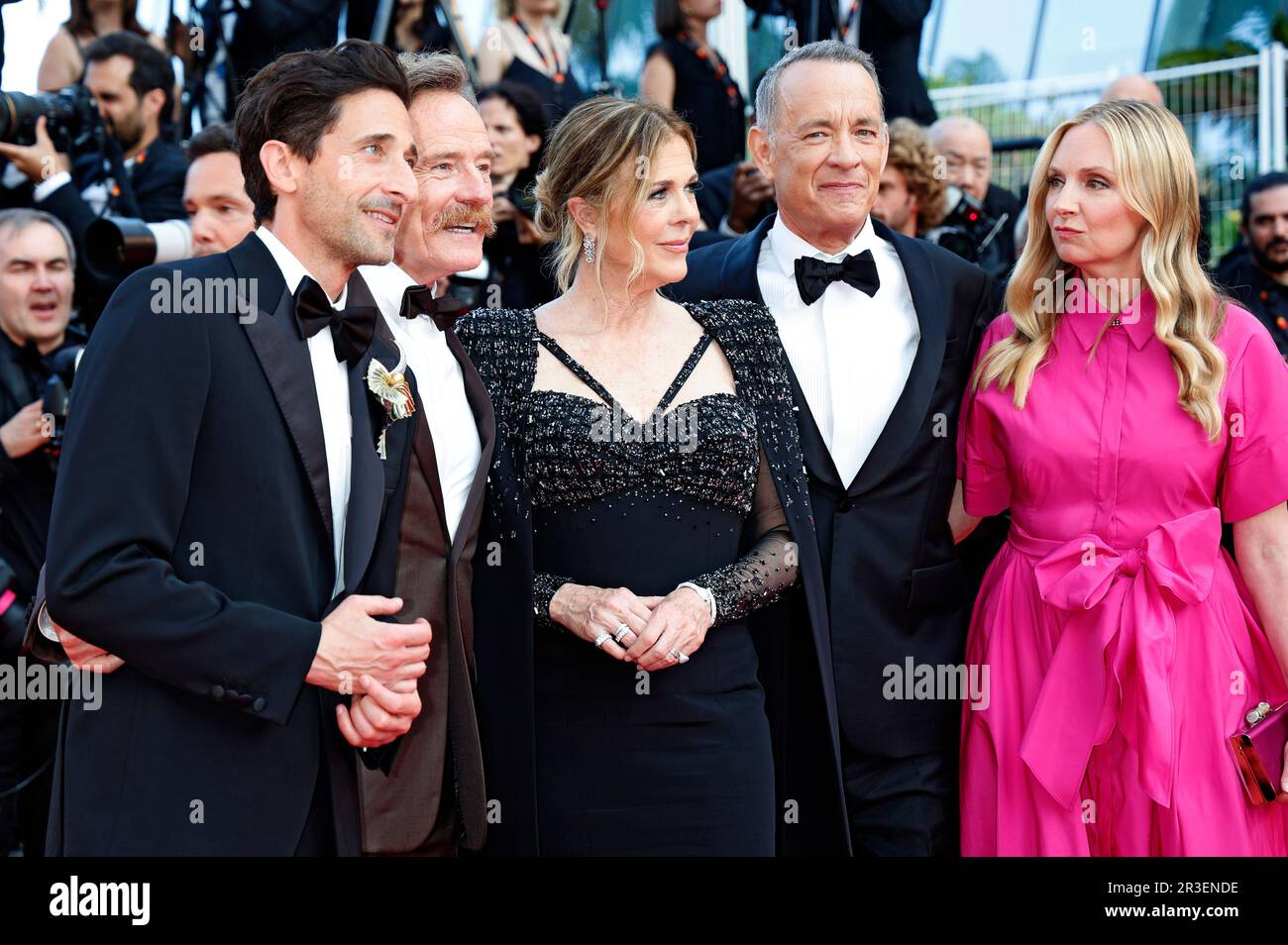 Adrien Brody, Bryan Cranston, Rita Wislon, Tom Hanks und Hope Davis bei ...