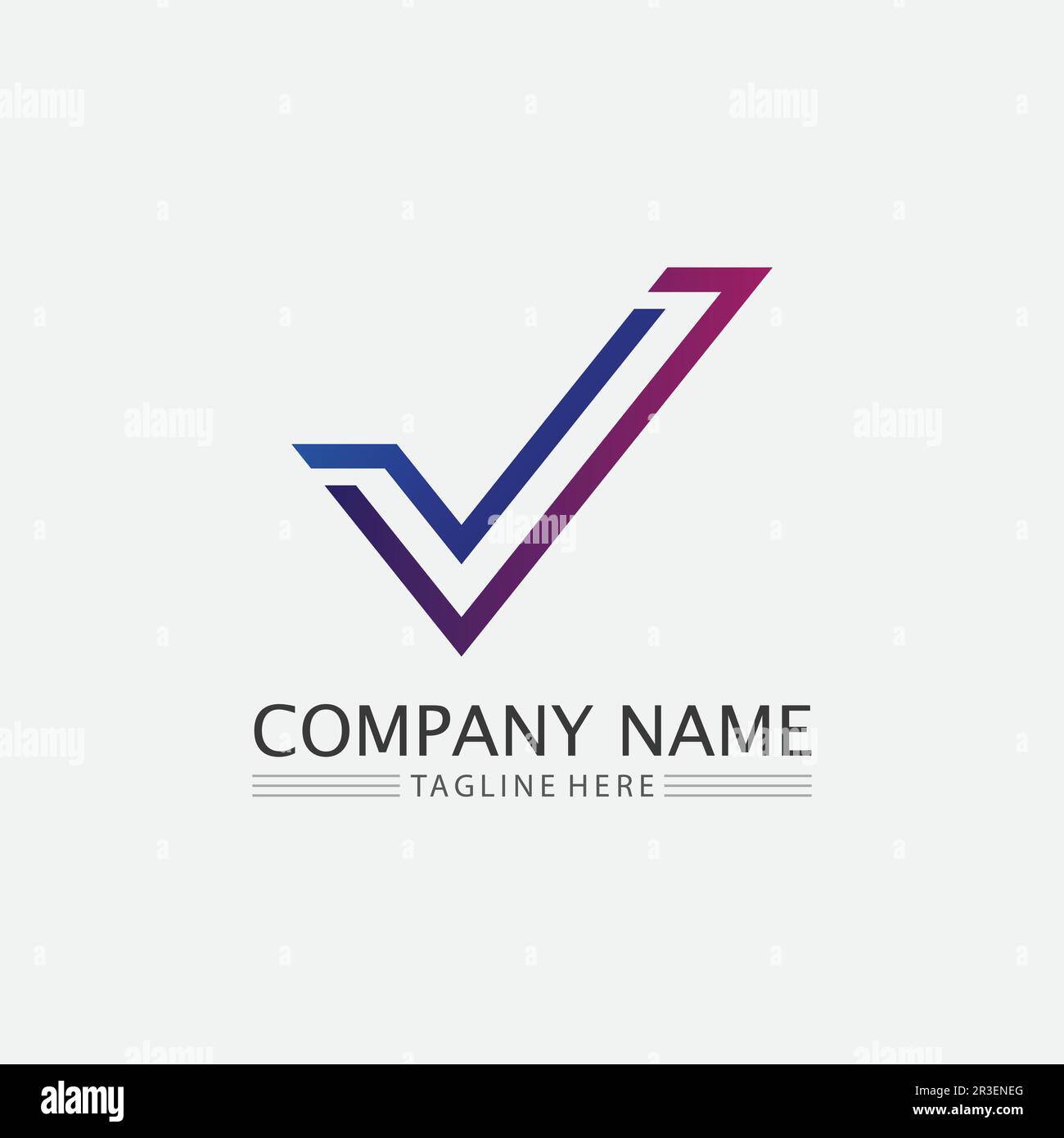 Checklist check mark logo vector or icon. Tick symbol in green color ...