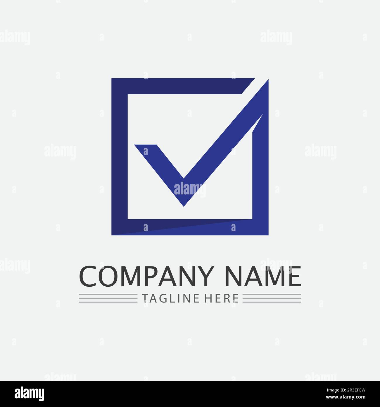 Checklist check mark logo vector or icon. Tick symbol in green color ...