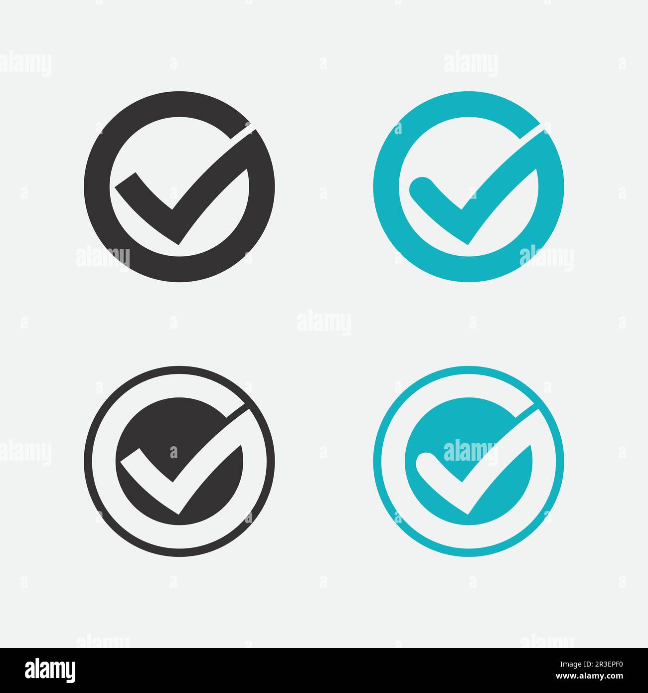 Checklist check mark logo vector or icon. Tick symbol in green color ... Checklist check mark logo vector or icon. Tick symbol in green color ...