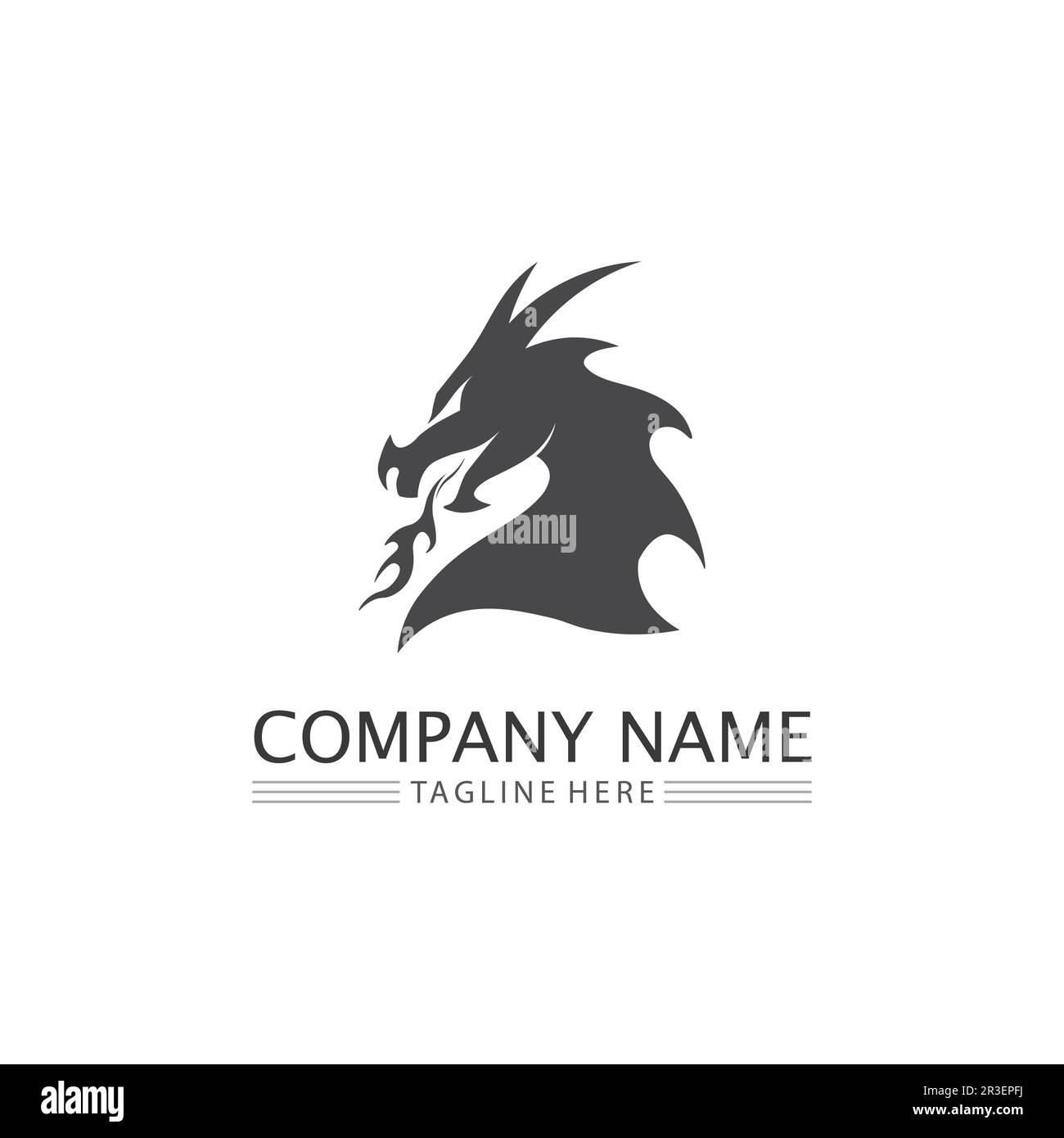 Dragon design logo vector icon illustration design logo template ...