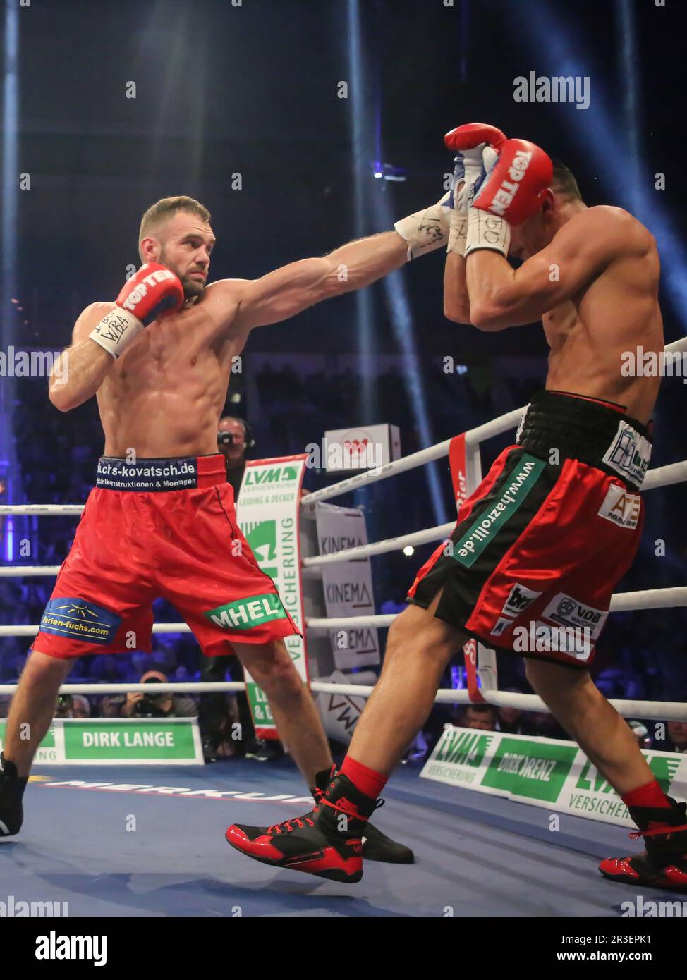 Rematch WM boxing Robin Krasniqi against Dominic BÃ¶sel at the SES ...
