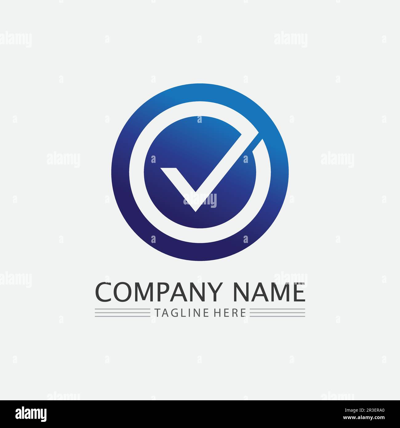 Checklist check mark logo vector or icon. Tick symbol in green color ...