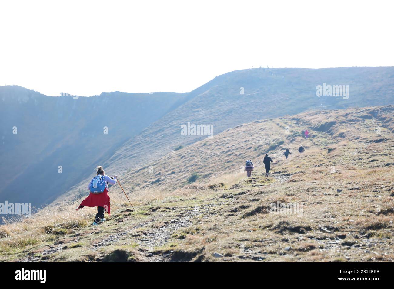 CARPATHIAN MOUNTAINS, UKRAINE - OCTOBER 8, 2022 Mount Hoverla ...