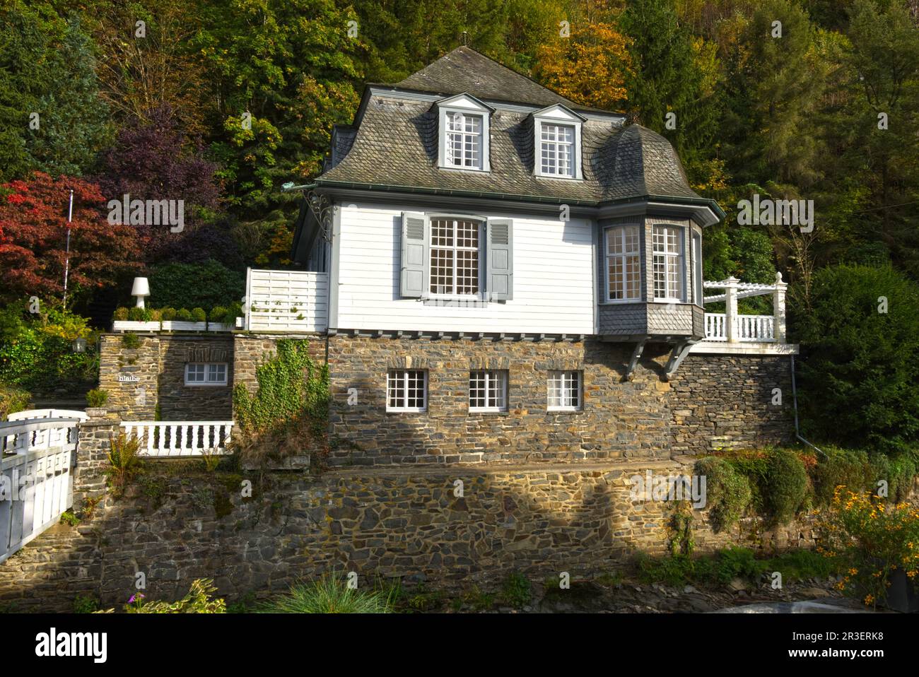 Villa Bleibe, Carnation Garden, Bridge Villa, Monschau, Eifel, NRW ...