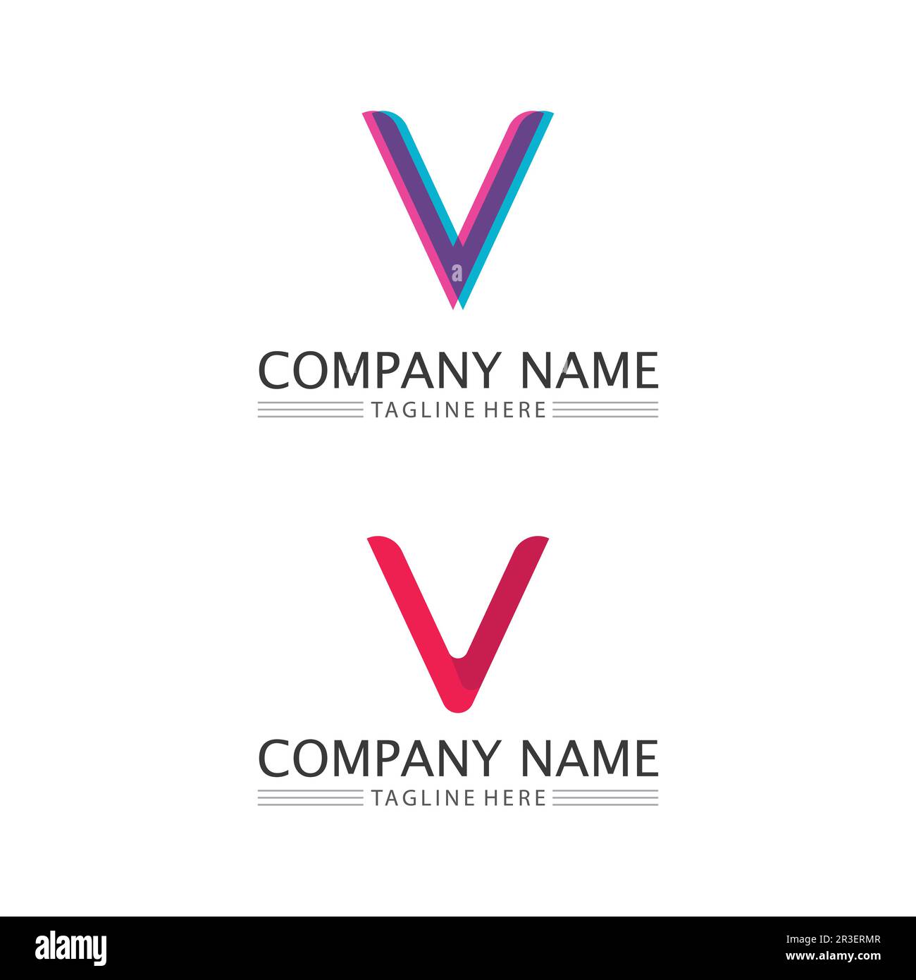 V Letter and checklist Logo Template vector icon illustration Stock ...