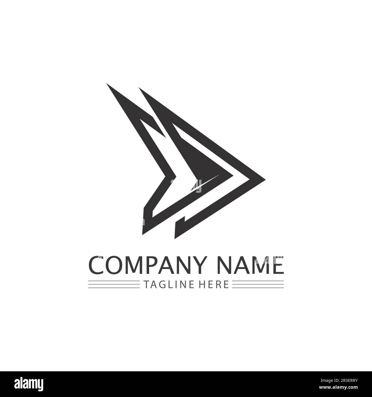 Arrow vector illustration icon Logo Template design Stock Vector Image ...