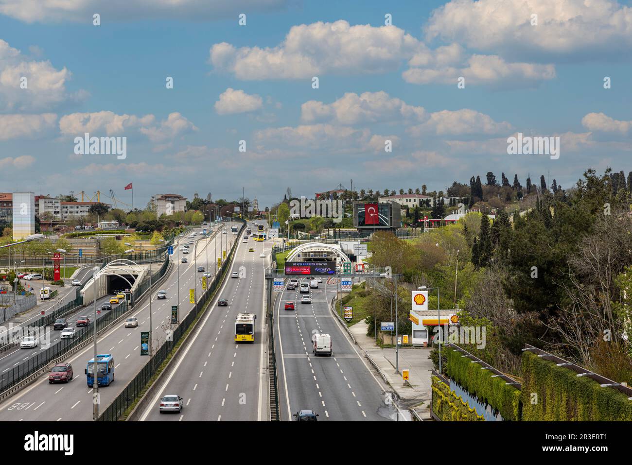 Istanbul, Turkey April 23, 2023 ; Eurasia Tunnel (Eurasia Tuneli) or ...