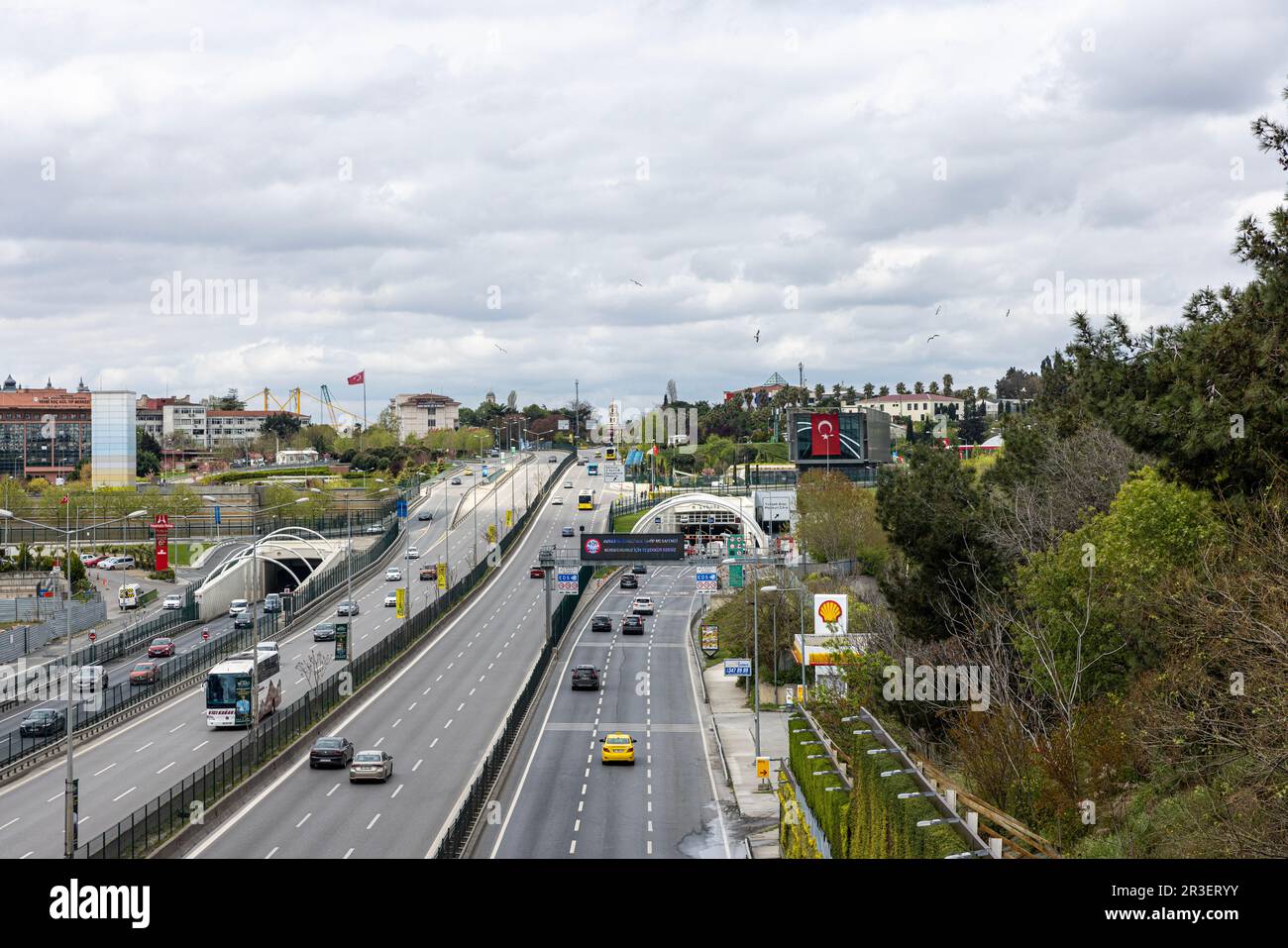 Istanbul, Turkey April 23, 2023 ; Eurasia Tunnel (Eurasia Tuneli) or ...