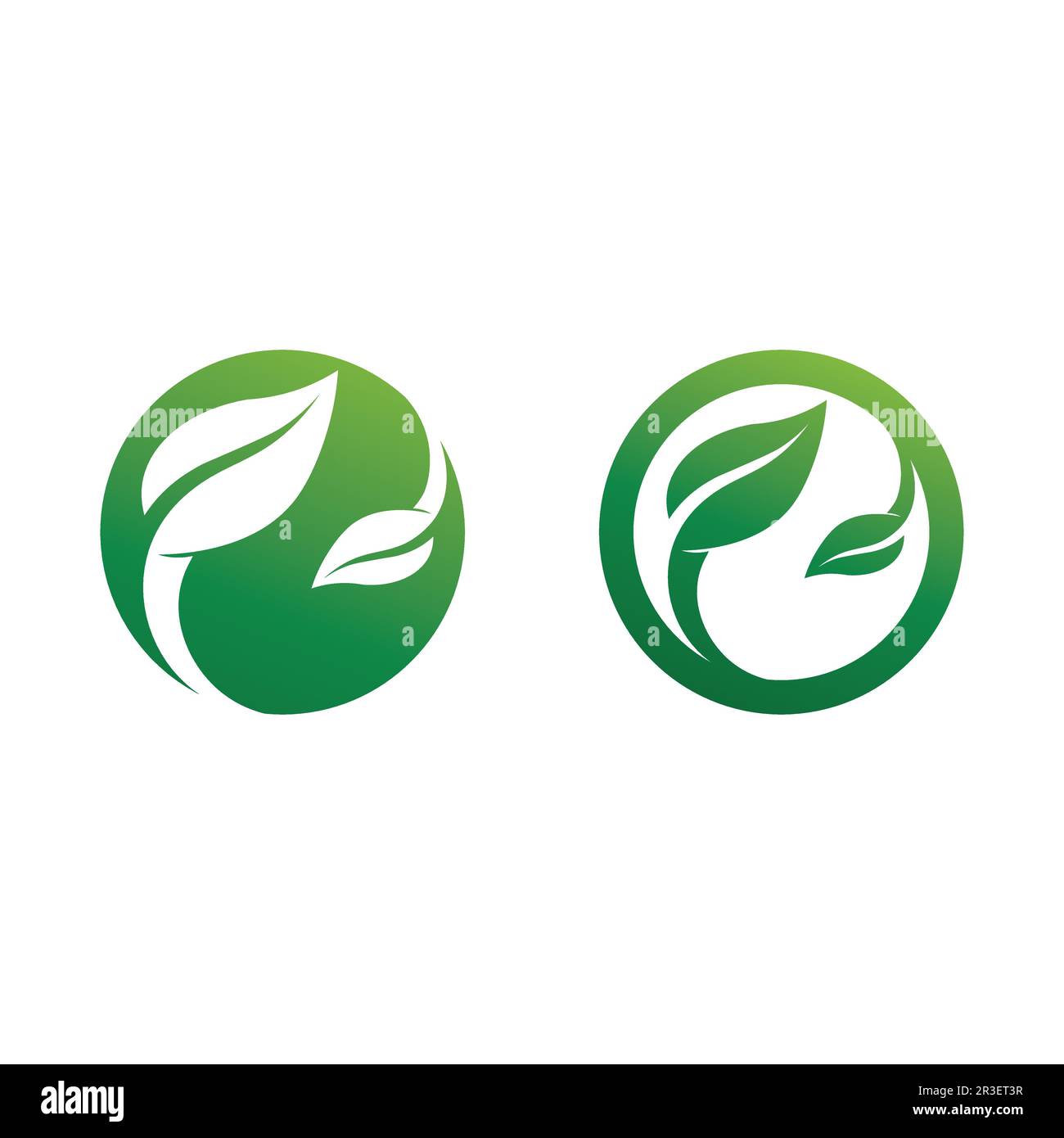 Tree leaf vector and green logo design friendly concept Stock Vector ...