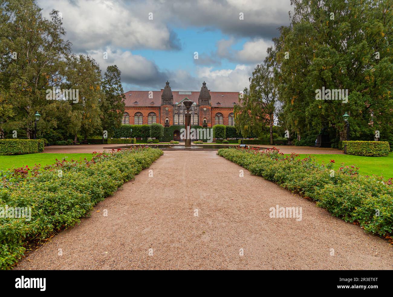 Copenhagen, Denmark - September 14, 2010: Red brick Jewish museum ...