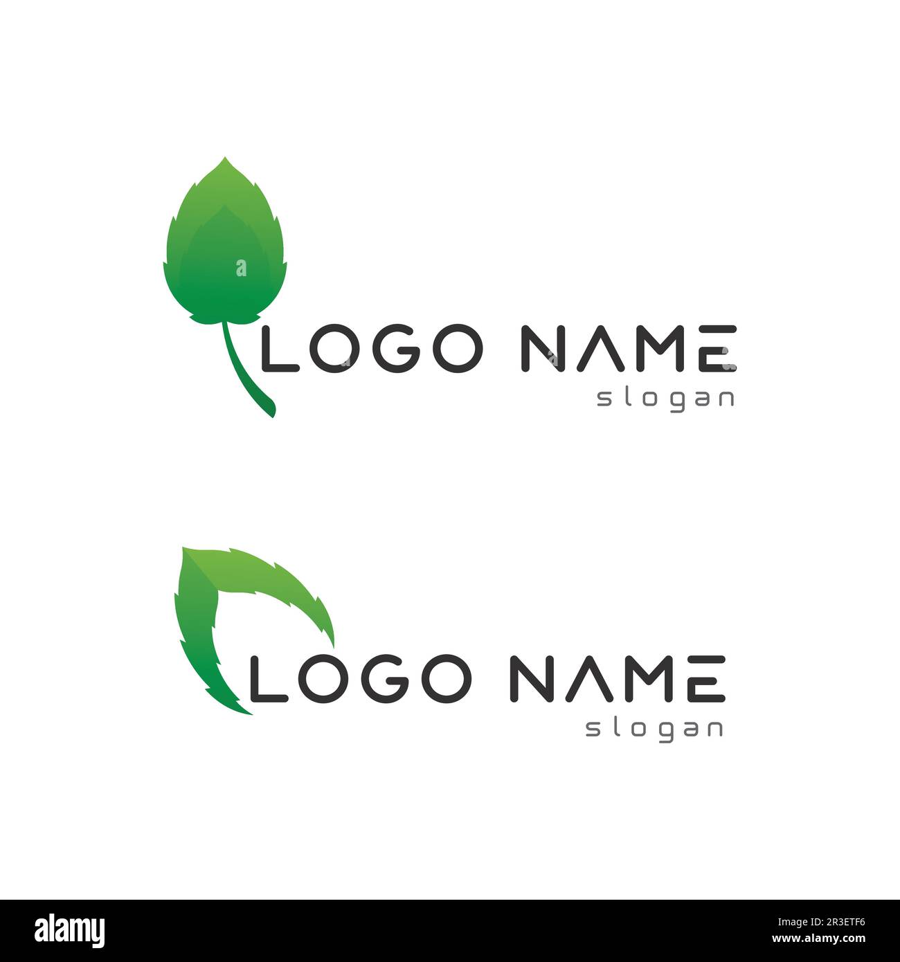 Tree leaf vector and green logo design friendly concept Stock Vector ...