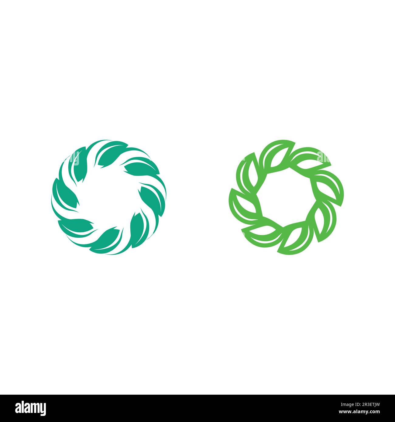 Tree leaf vector and green logo design friendly concept Stock Vector ...
