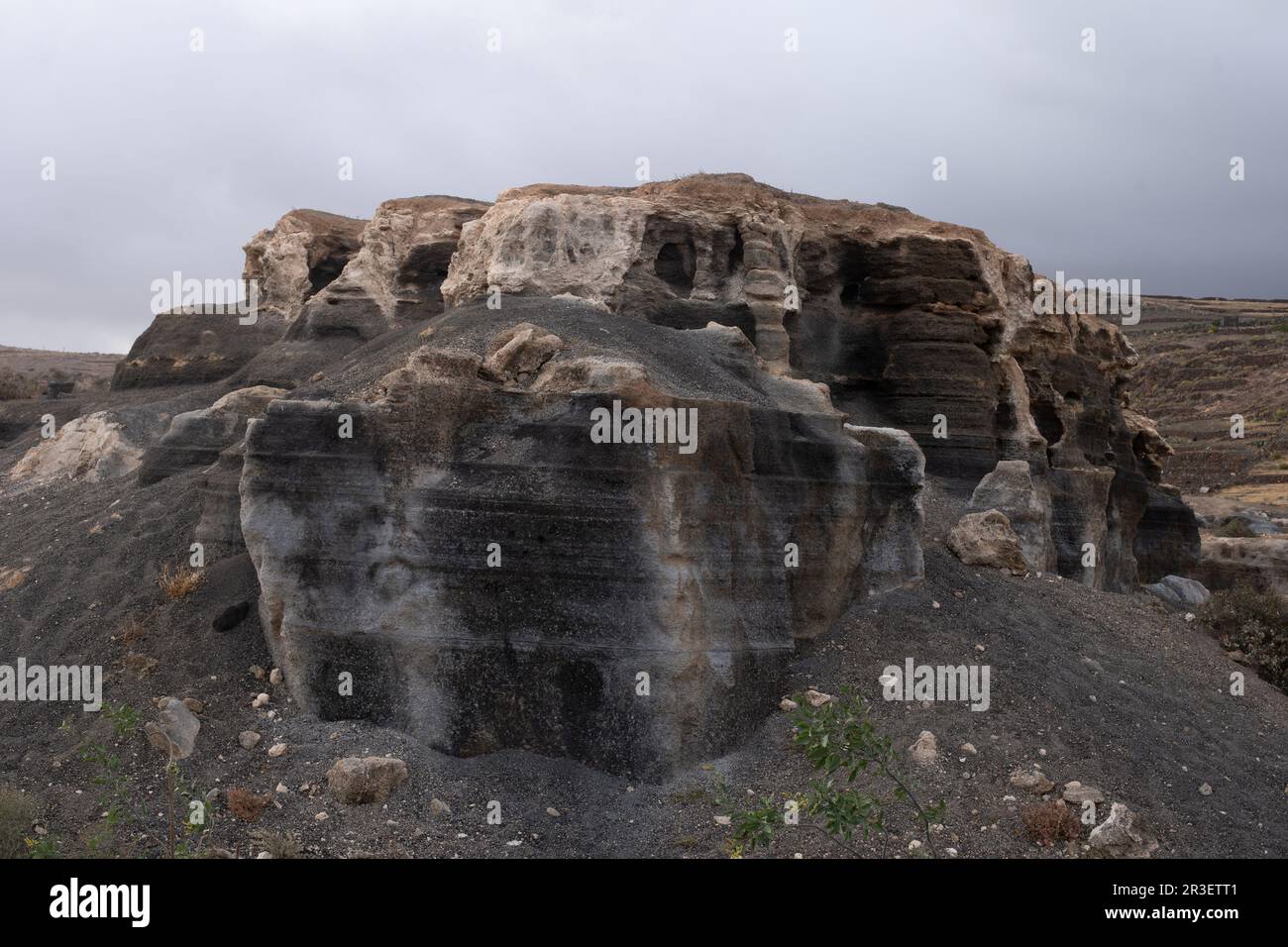The landscape of the Stratified City of Lanzarote is a peculiar and ...