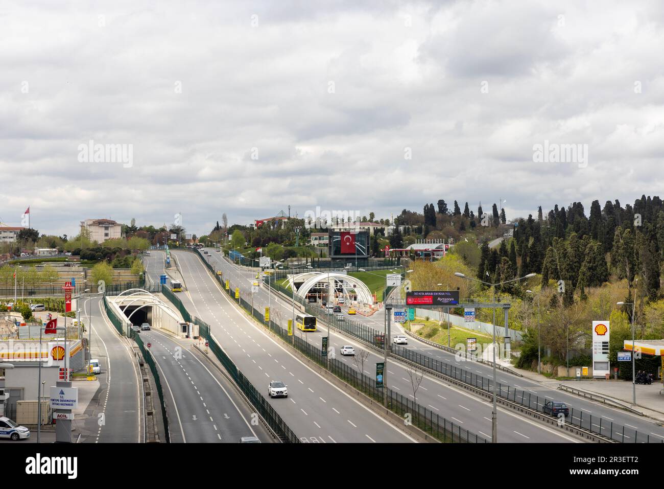 Istanbul, Turkey April 23, 2023 ; Eurasia Tunnel (Eurasia Tuneli) or ...