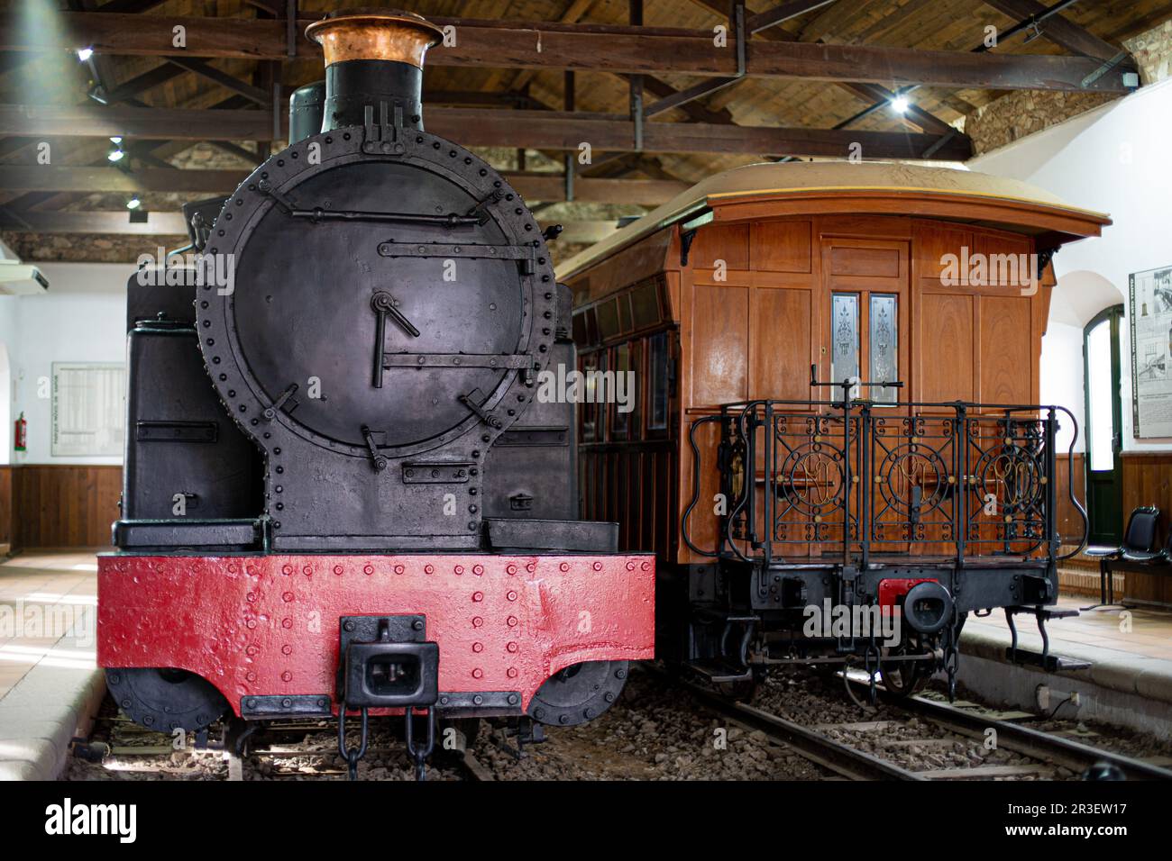 Steam engine. Train at Rio Tinto. Locomotive Stock Photo - Alamy