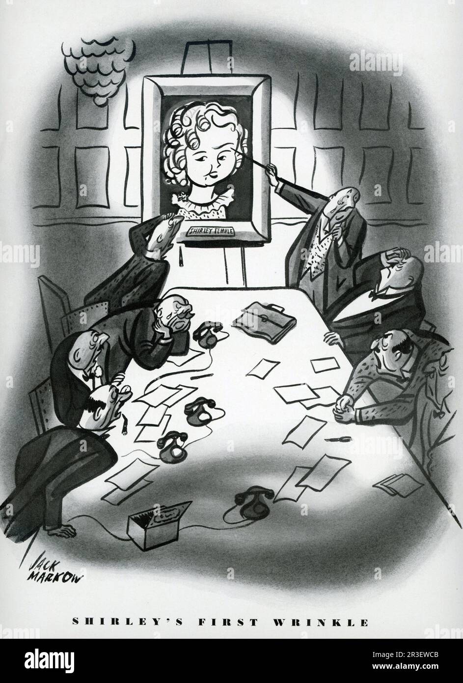 Cartoon featuring SHIRLEY TEMPLE by JACK MARKOW entitled SHIRLEY'S ...