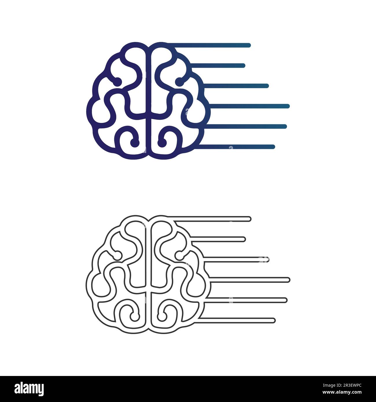 Health Brain vector illustration icon template design Stock Vector ...