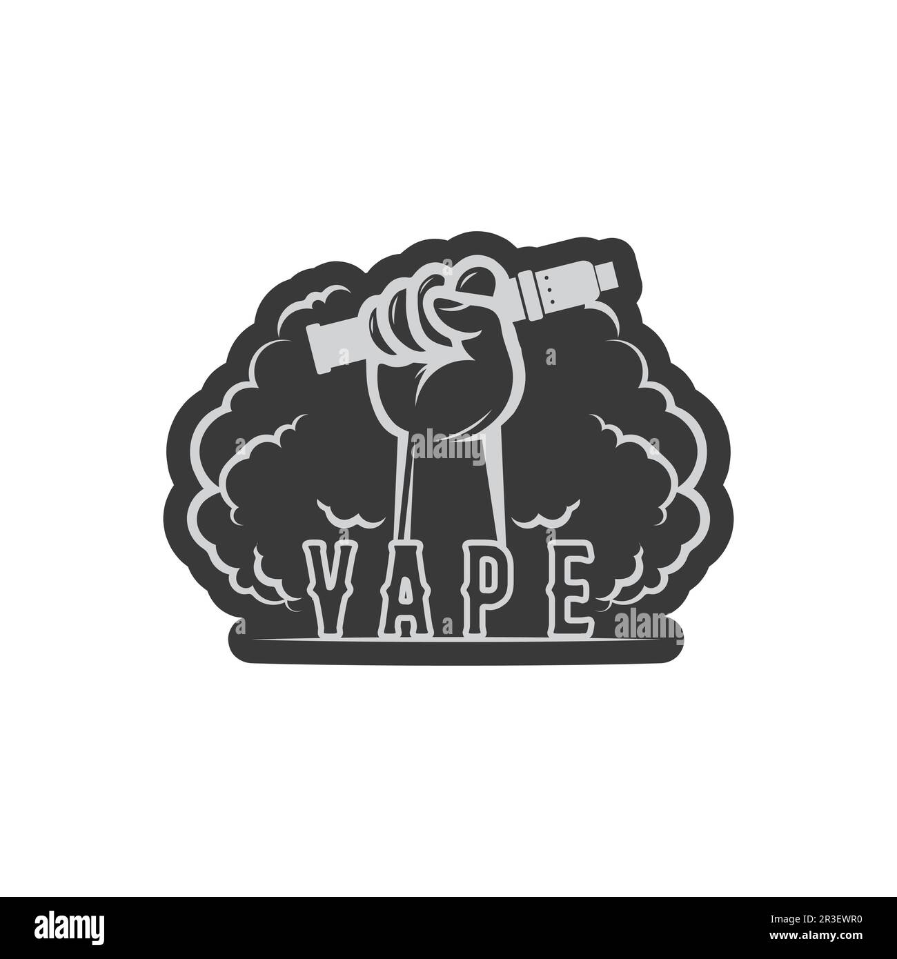 vape and vapor logo icon smoke vector and set design for vapers vaping ...