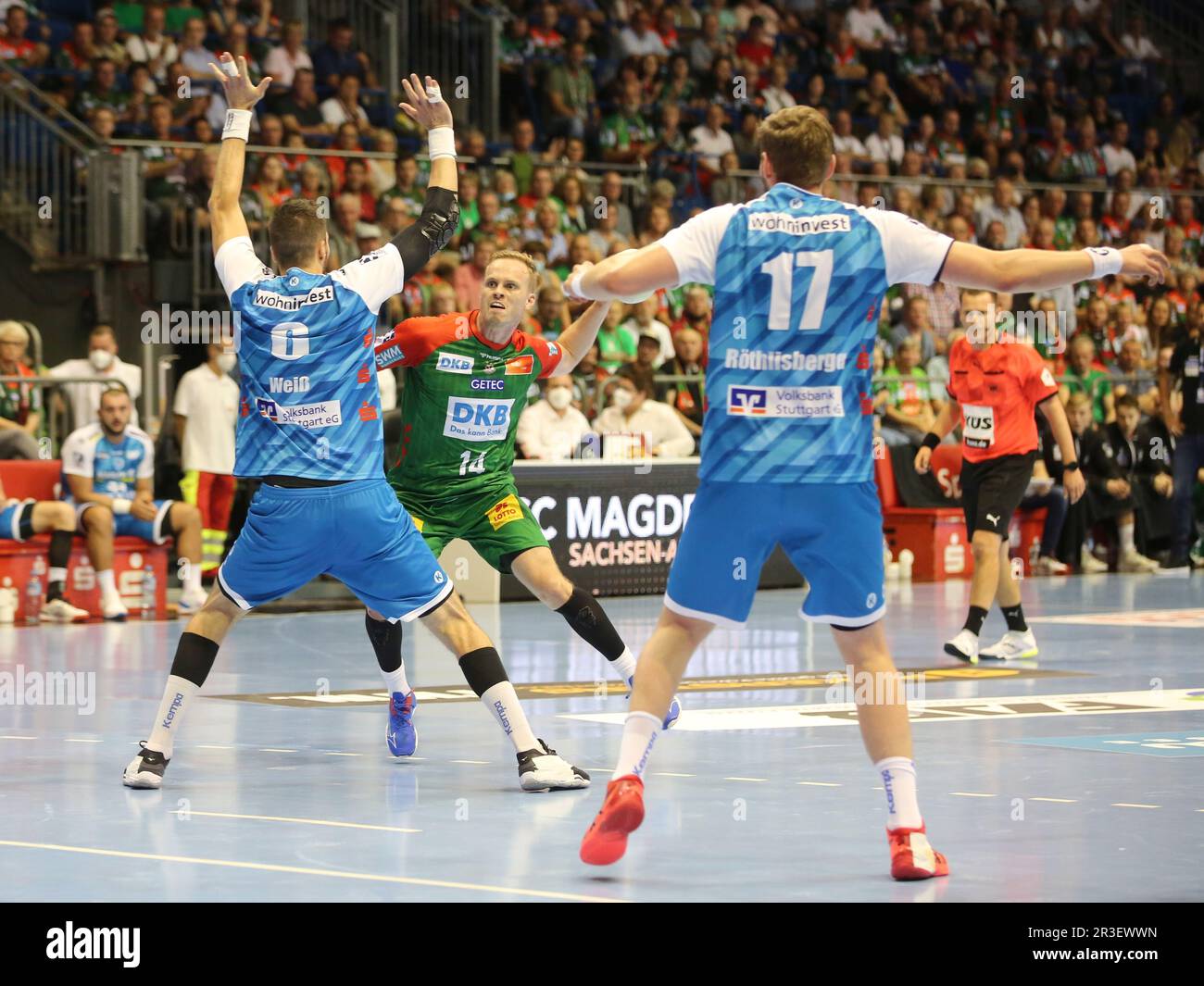 Omar Ingi Magnusson (SC Magdeburg ) Handball-Bundesliga Season 2021-22 ...
