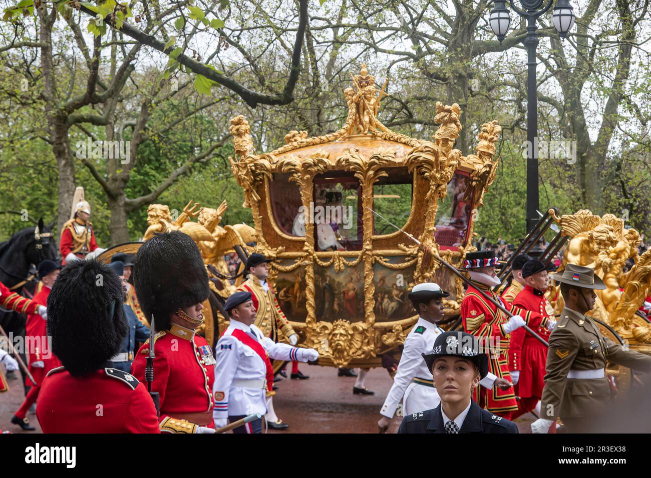 State Coach for Coronation of King Charles III Stock Photo - Alamy