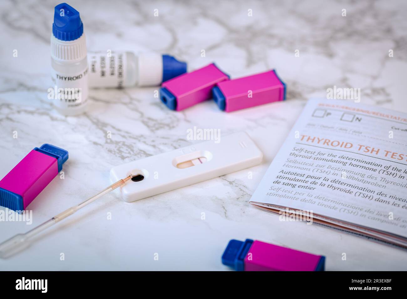 Negative result on a rapid home self test kit for TSH thyroid ...