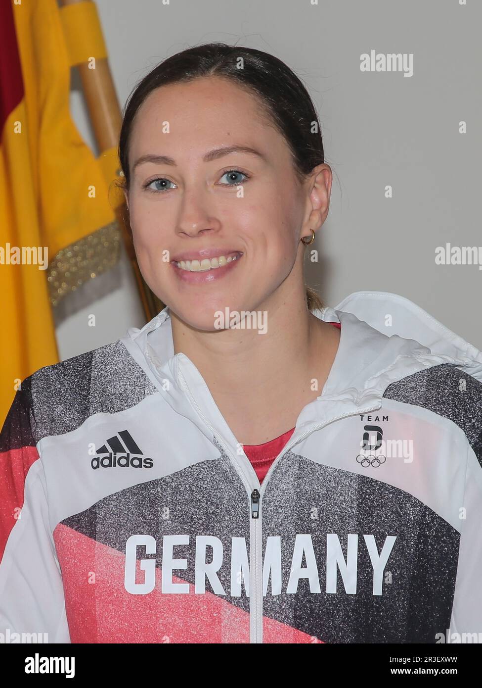 Bronze medalist Sarah KÃ¶hler SG Frankfurt at the reception ...