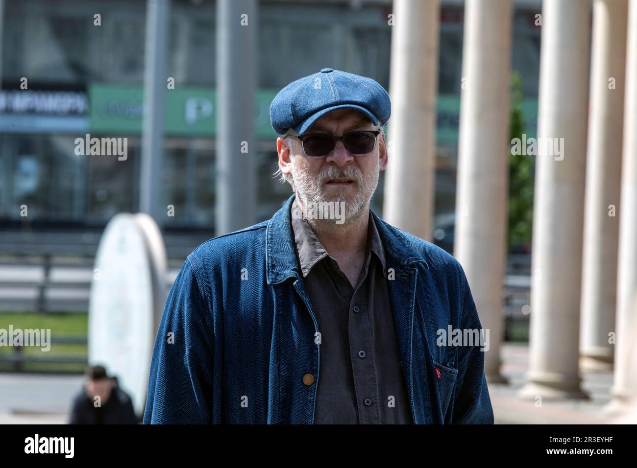 Moscow, Russia. 21st of May, 2023. Actor Viktor Rakov arrives to plant ...