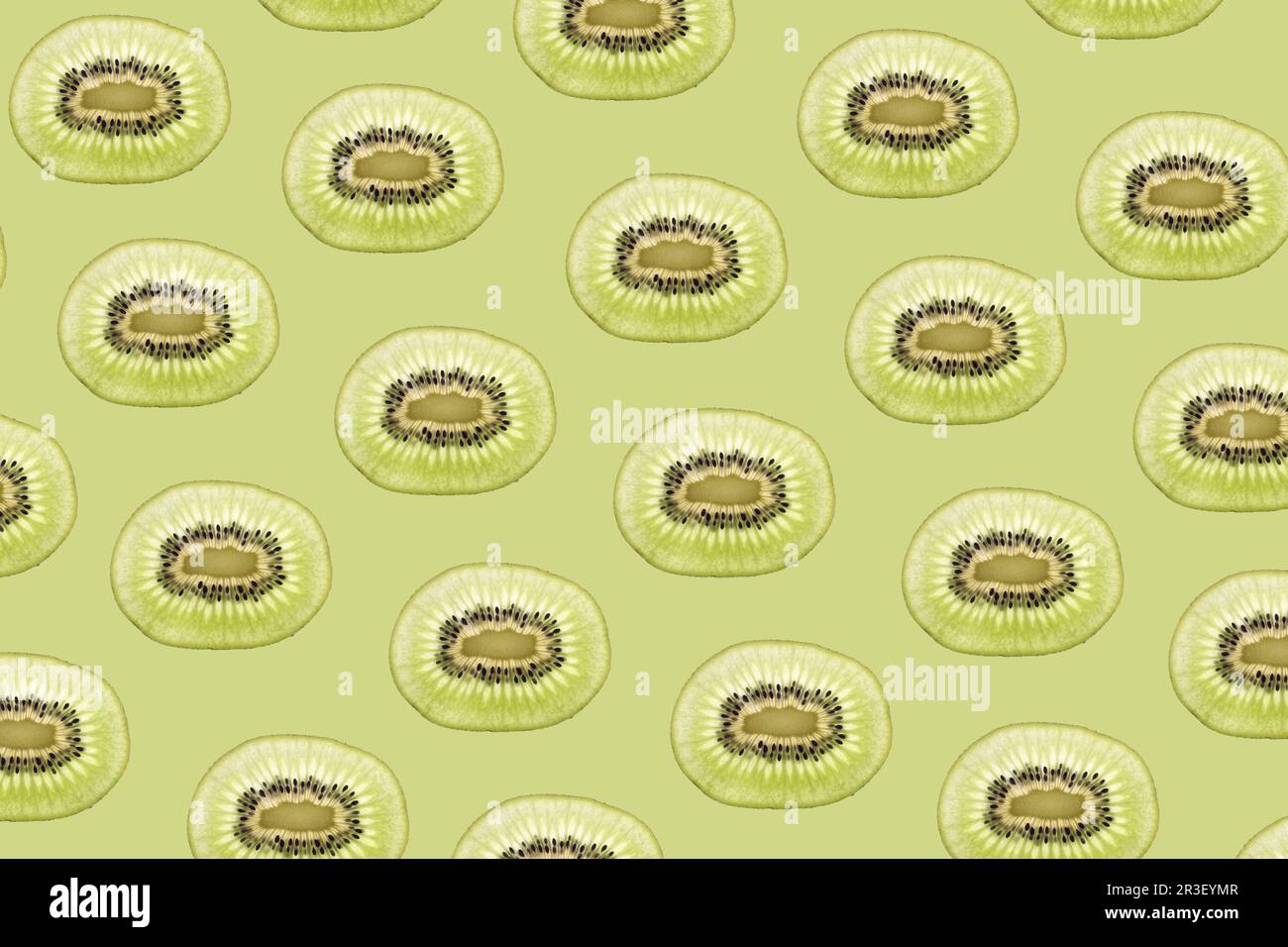 Green kiwi slice wallpaper hi-res stock photography and images - Alamy