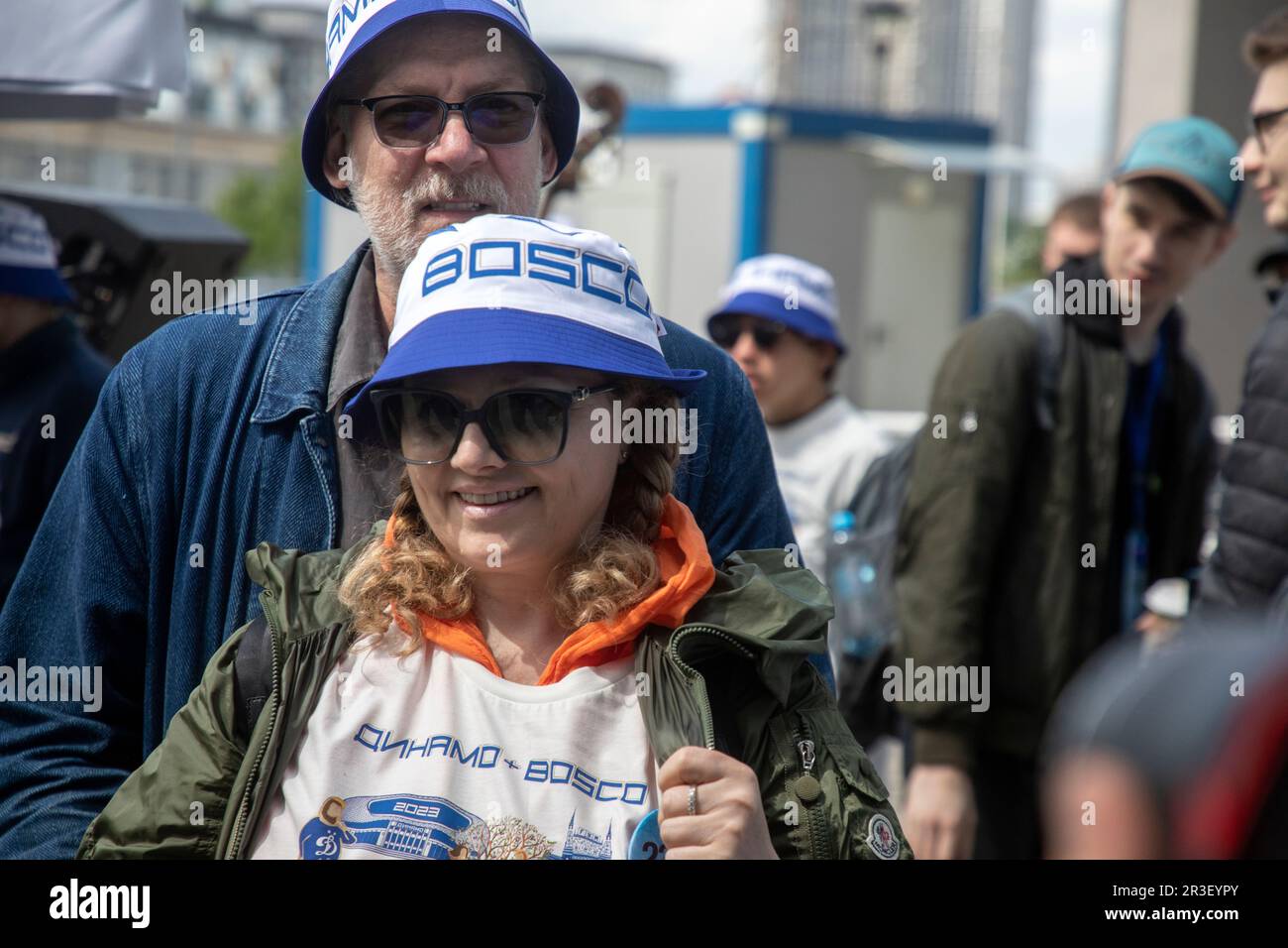 Moscow, Russia. 21st of May, 2023. Actor Viktor Rakov and his wife ...