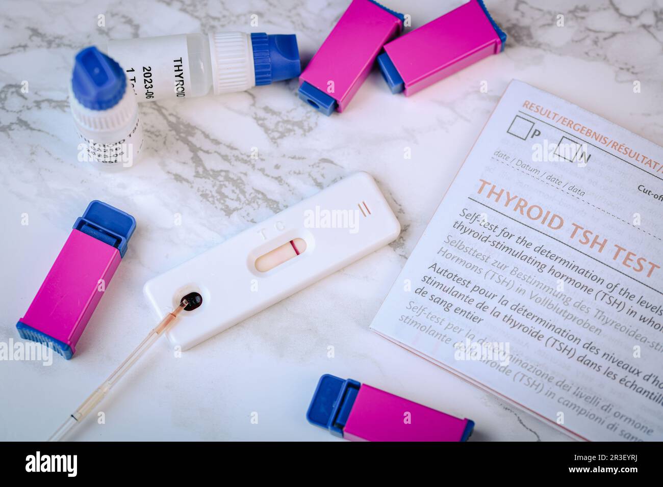 Negative result on a rapid home self test kit for TSH thyroid ...