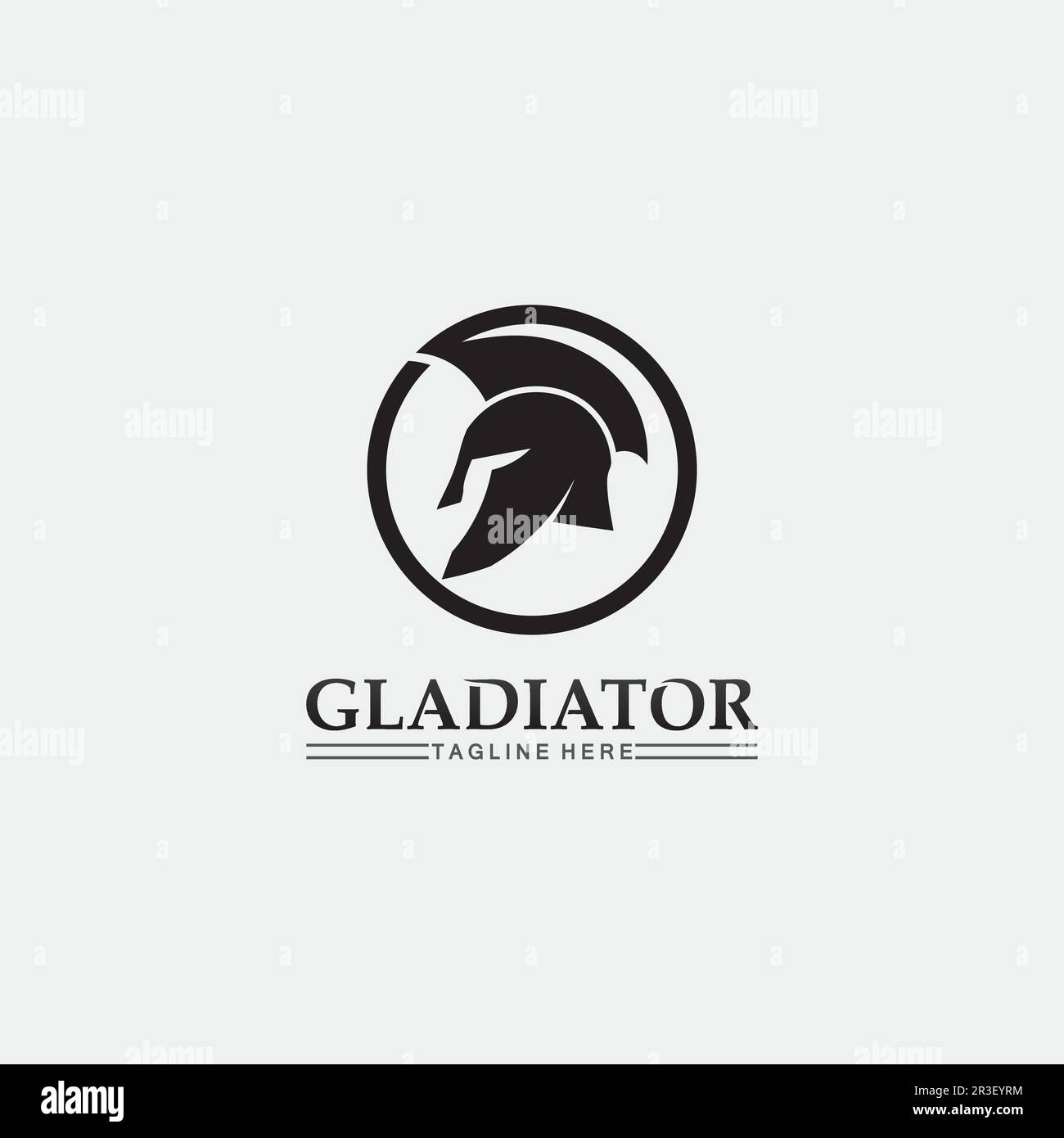 Spartan helmet, gladiator logo template vector icon design, head icon ...