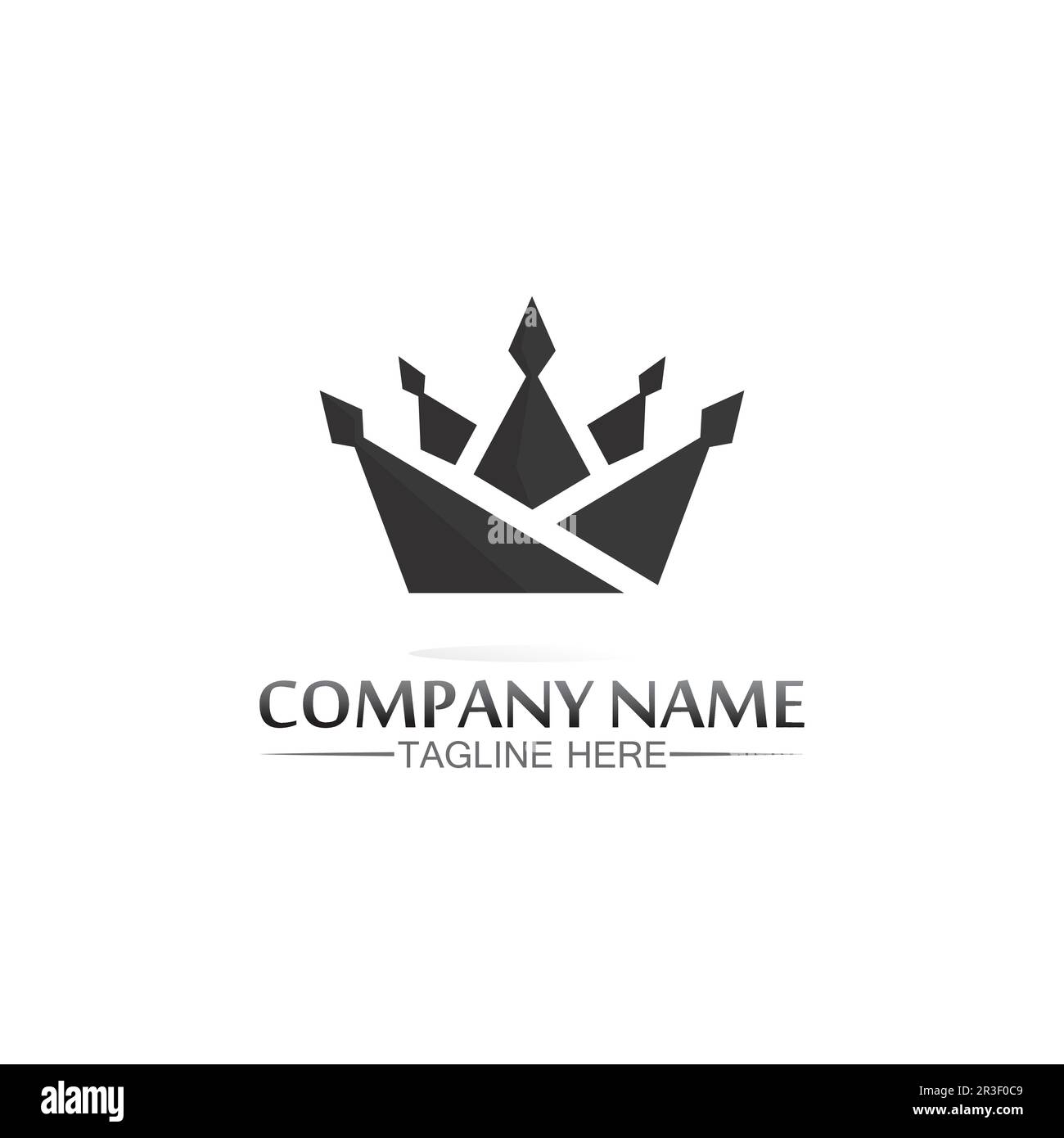 Crown Logo king logo queen logo, princess, Template vector icon ...