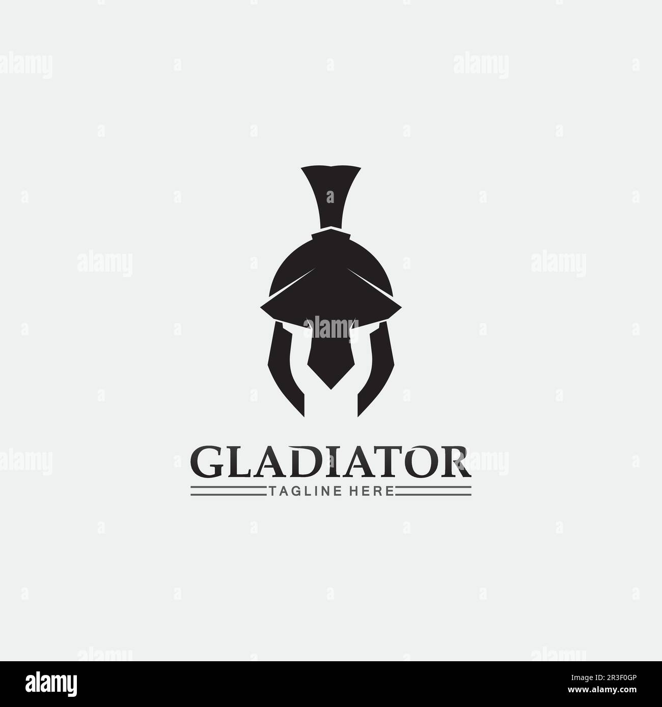 Spartan helmet, gladiator logo template vector icon design, head icon ...