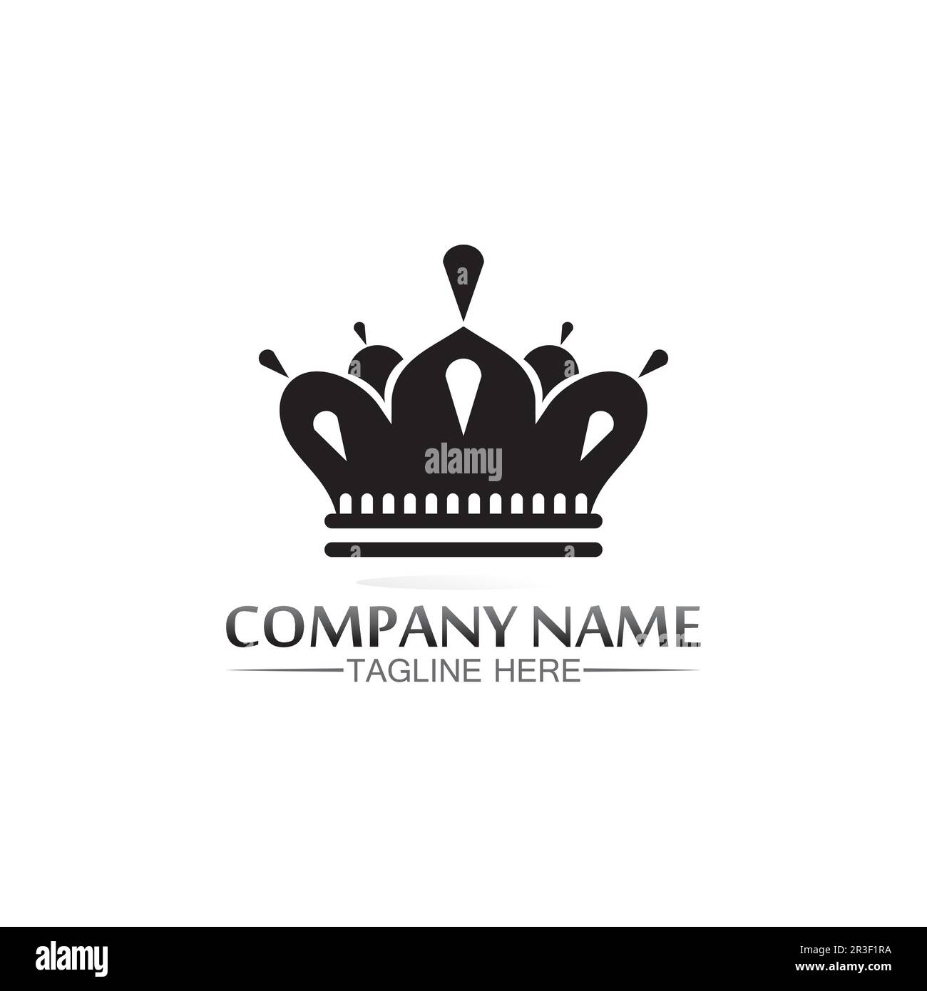 Crown Logo king logo queen logo, princess, Template vector icon ...