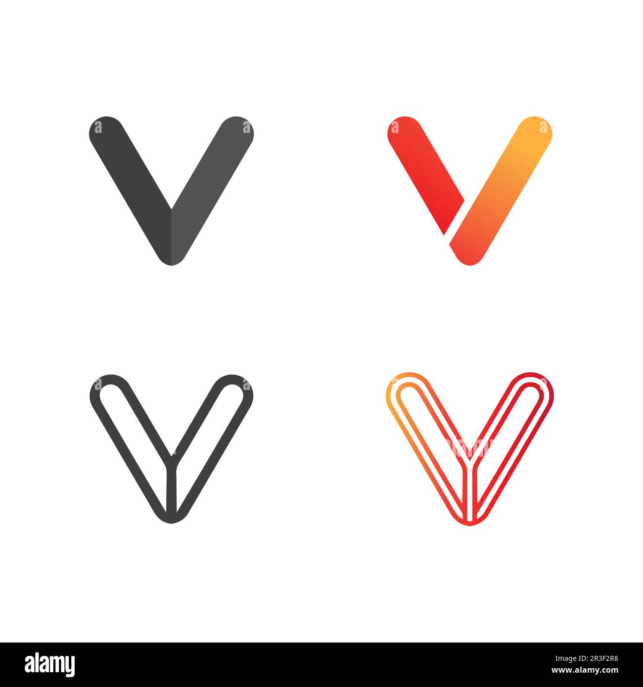 V Letter and checklist Logo Template vector icon illustration Stock ...