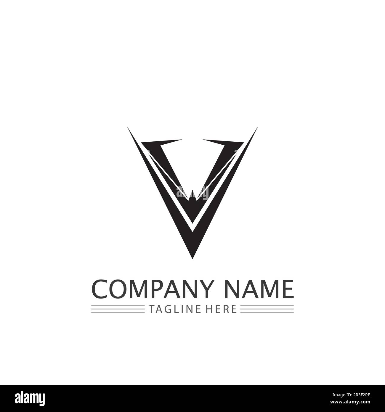 V Letter and checklist Logo Template vector icon illustration Stock ...