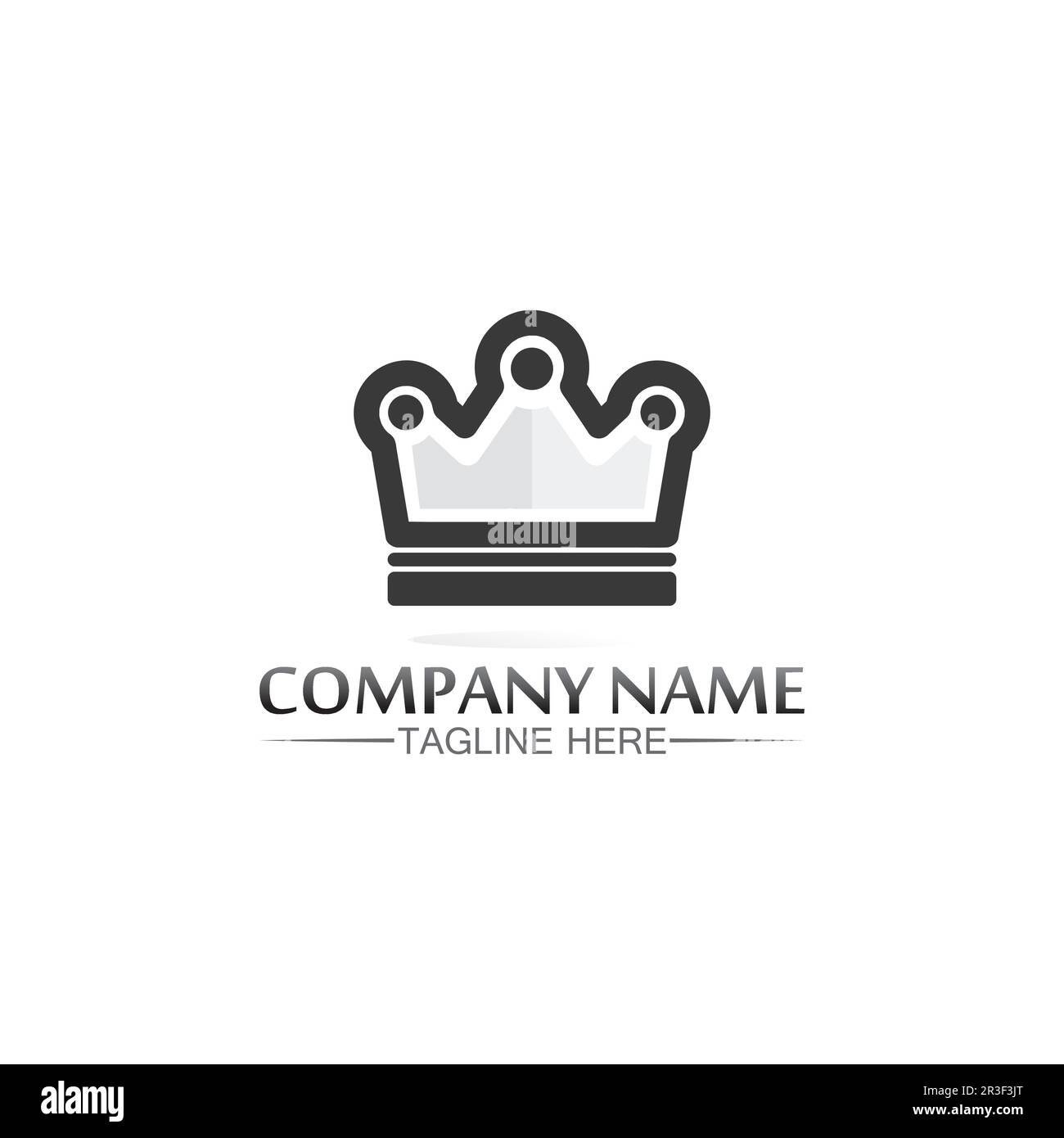 king and queen logo, princess, Crown Logo Template vector icon ...